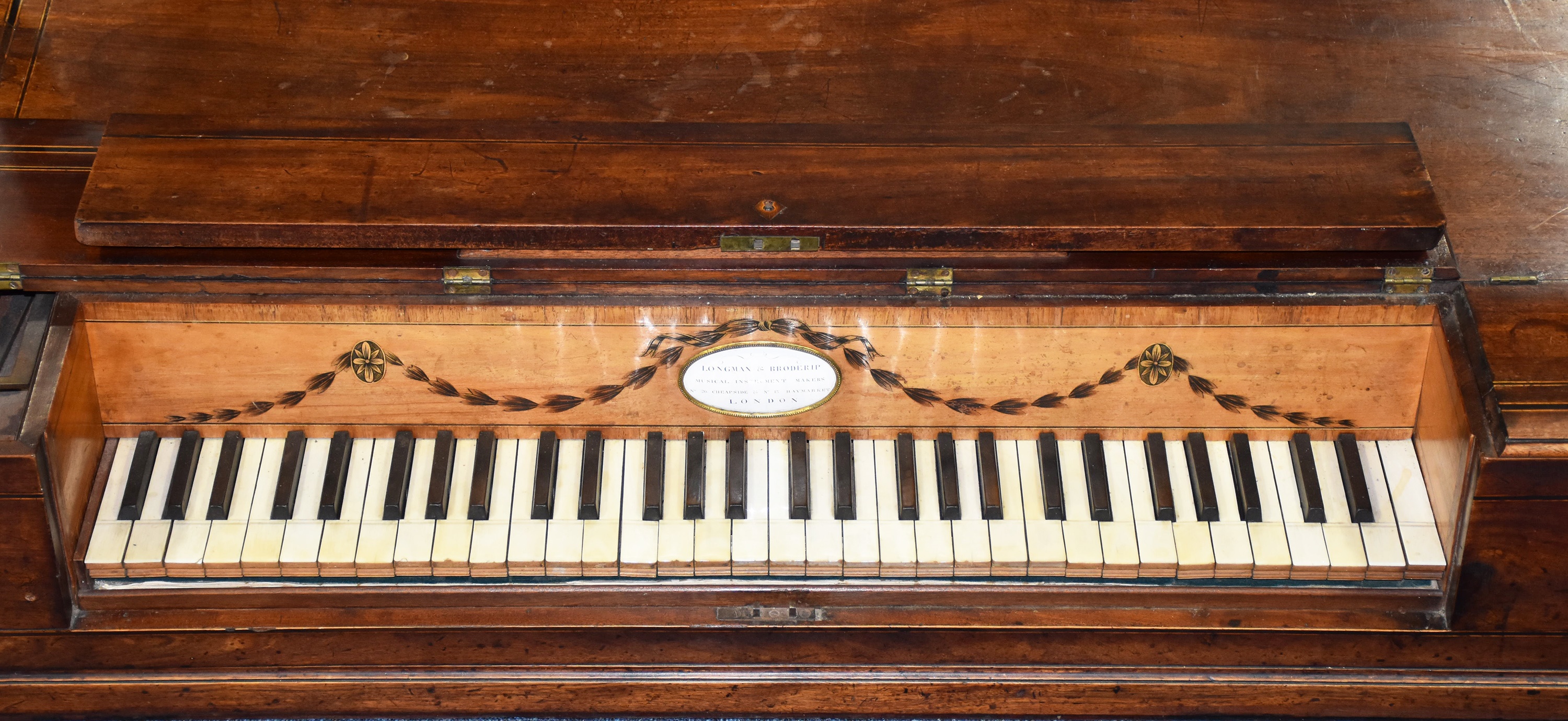 Lot 17 - An 18th century square piano by Longman