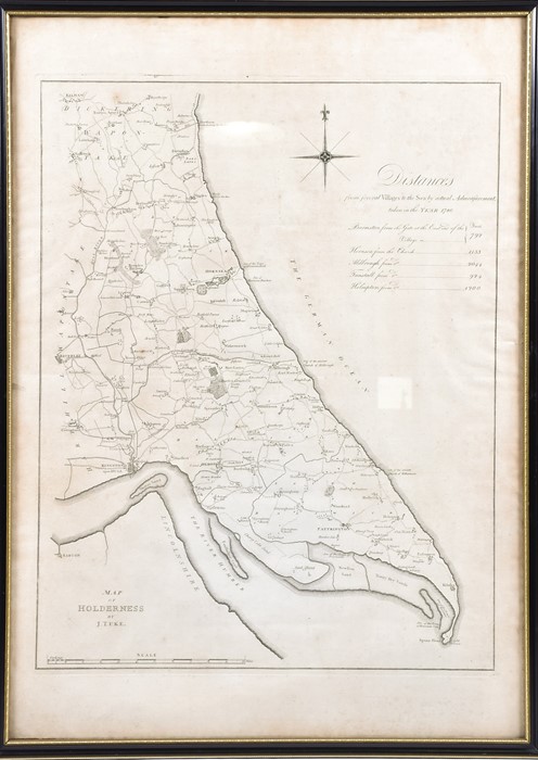 Lot 145 - Tuke (John): 'Map of Holderness' dated 1786,