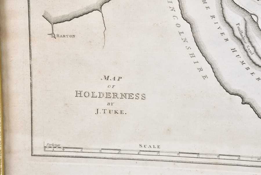 Lot 145 - Tuke (John): 'Map of Holderness' dated 1786,