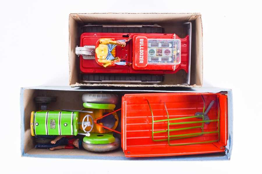 Lot 191 - A Japanese tinplate Magic Action Bulldozer