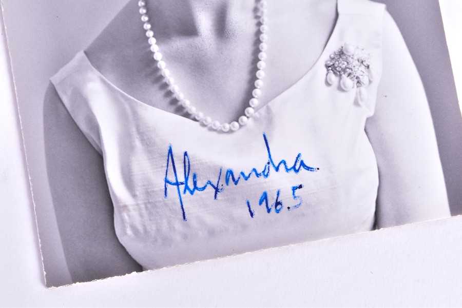 Lot 385 - A signed photograph ofÂ Princess Alexandra,