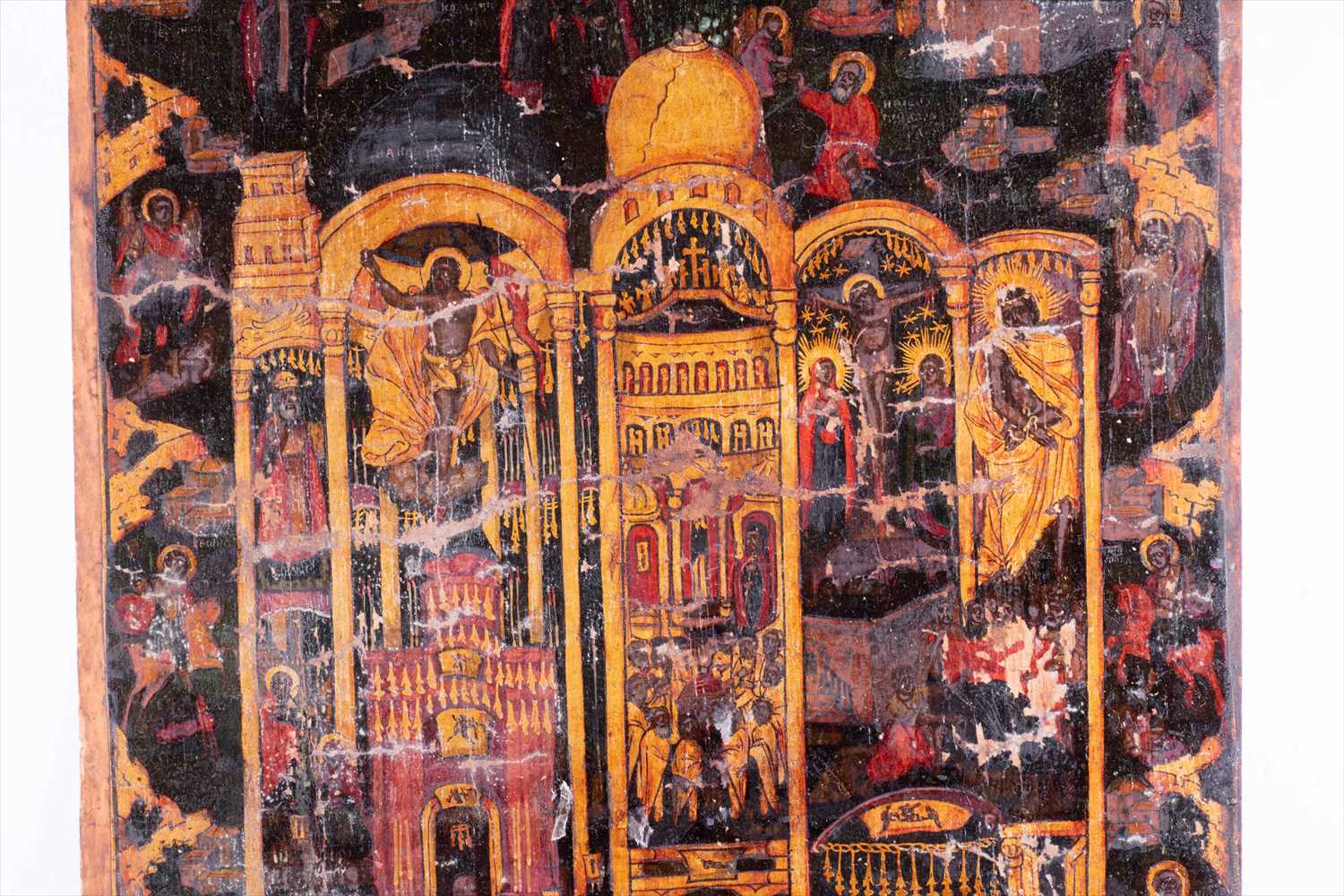 Lot 207 - An 18th/19th century Russian Orthodox icon