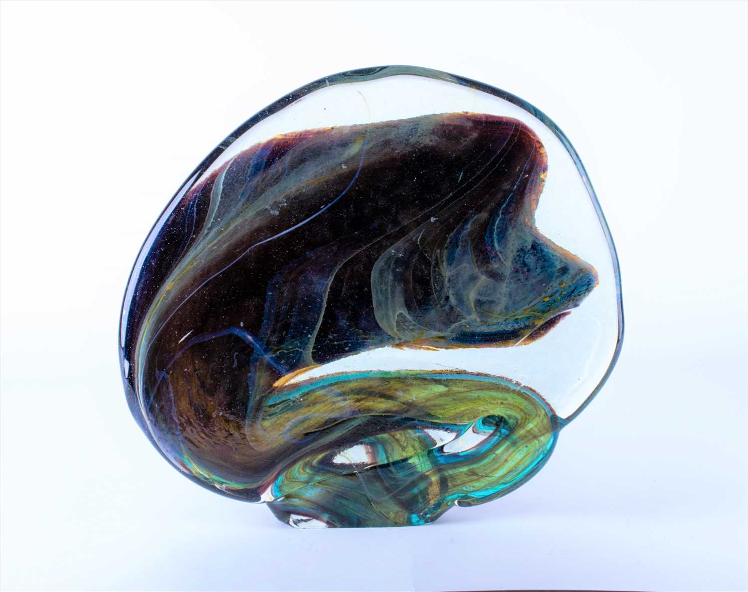 Lot 250 - A rare, impressive and large Mdina Glass