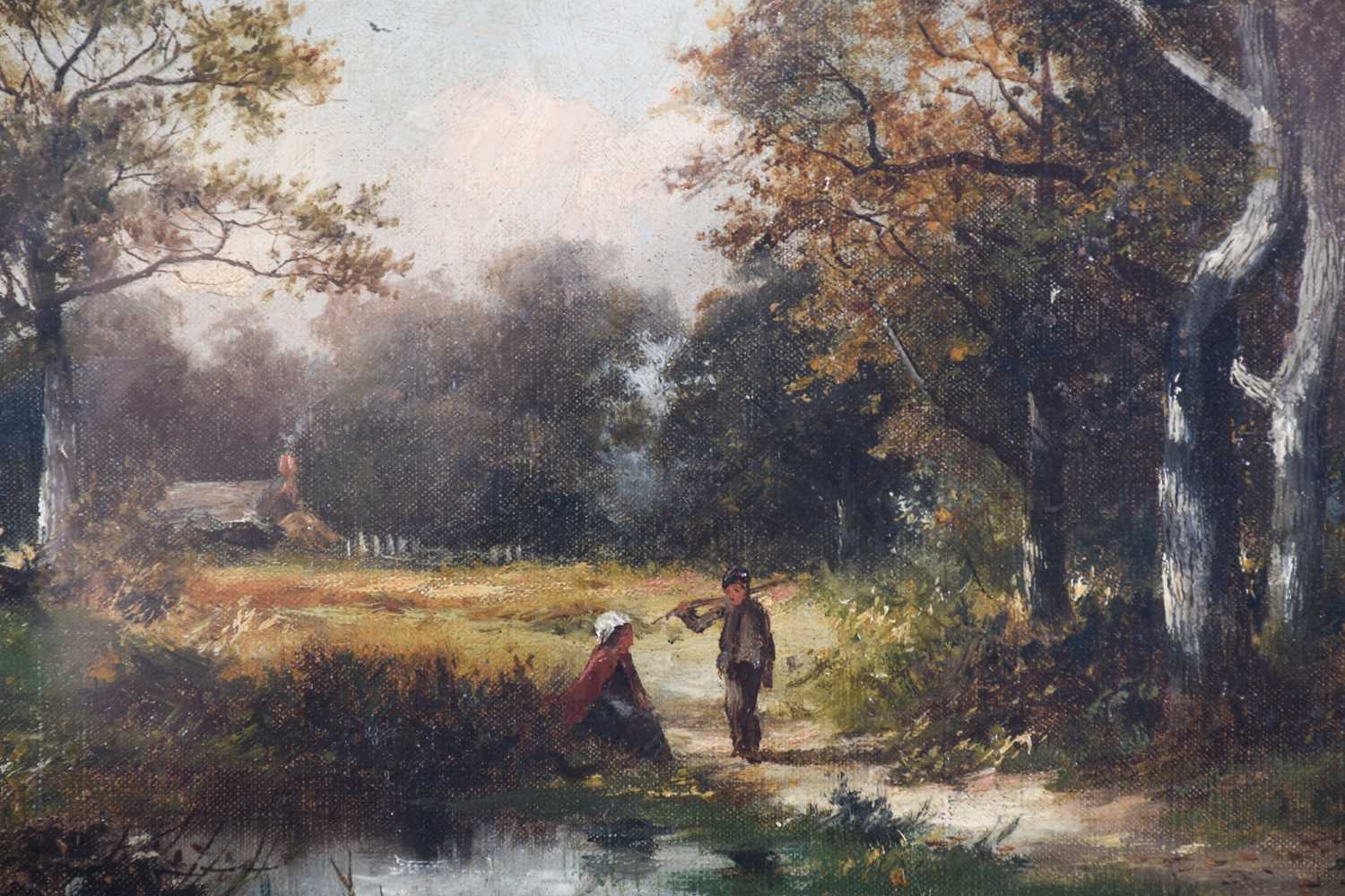 Lot 38 - David Bates (1840-1921) British The Edge of