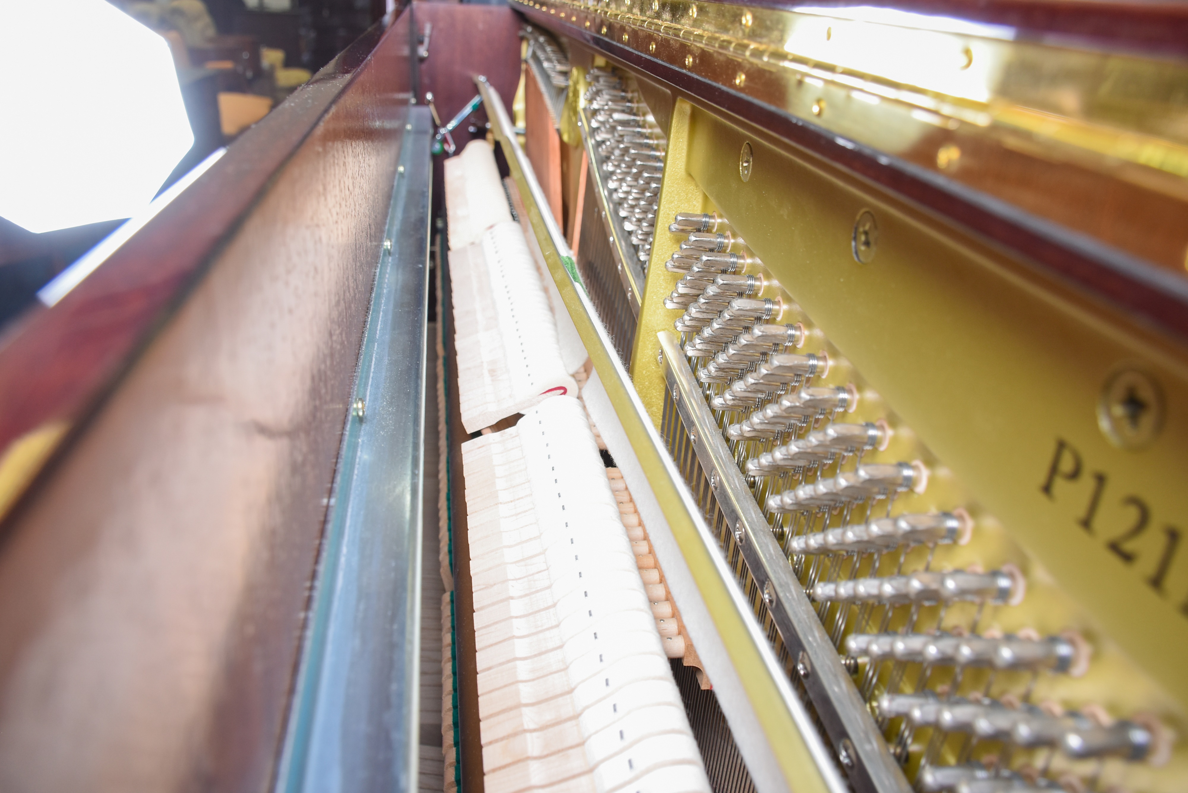 Lot 173 - A Yamaha upright piano with high gloss