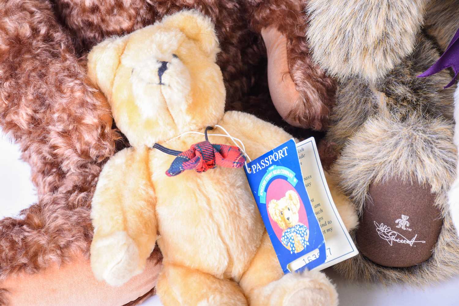 Lot 80 - Two large limited edition Gund teddy bears,