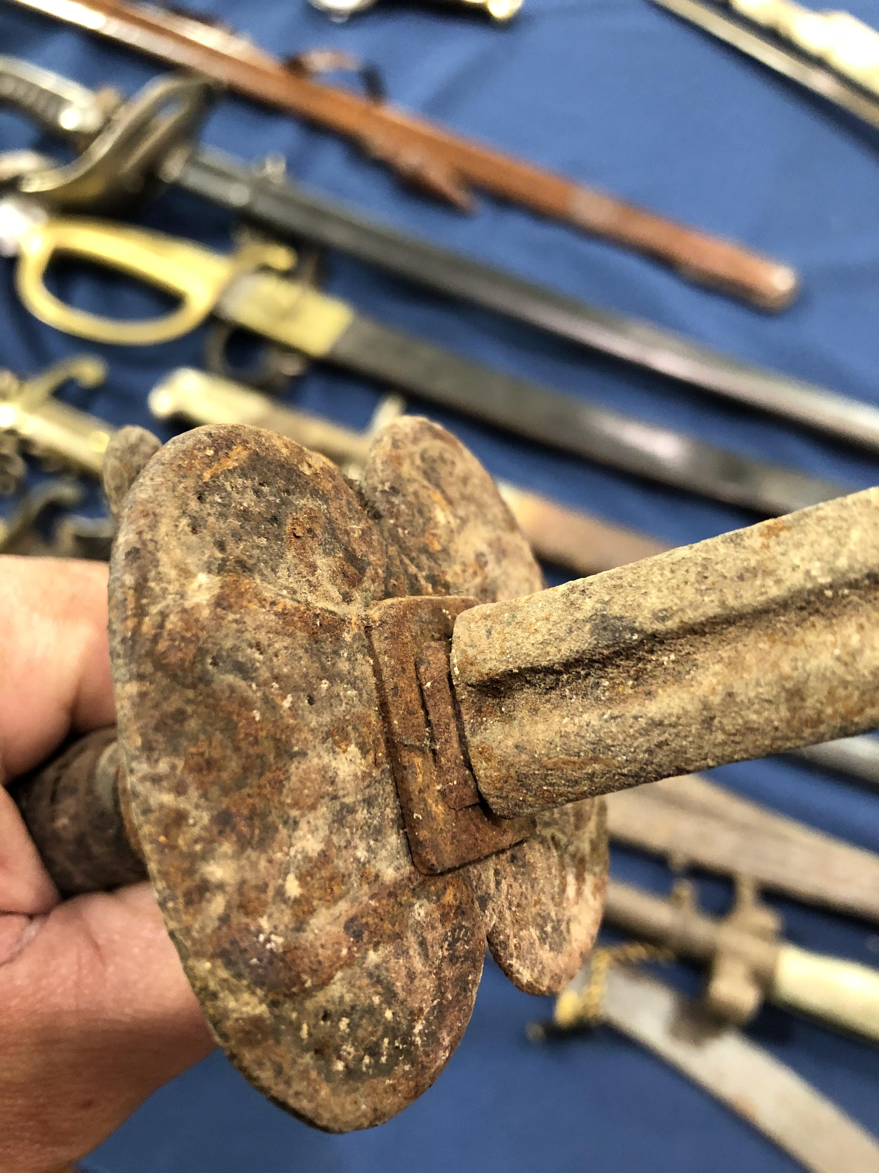 Lot 366 - A Swiss cavalry troopers sword, the ricasso