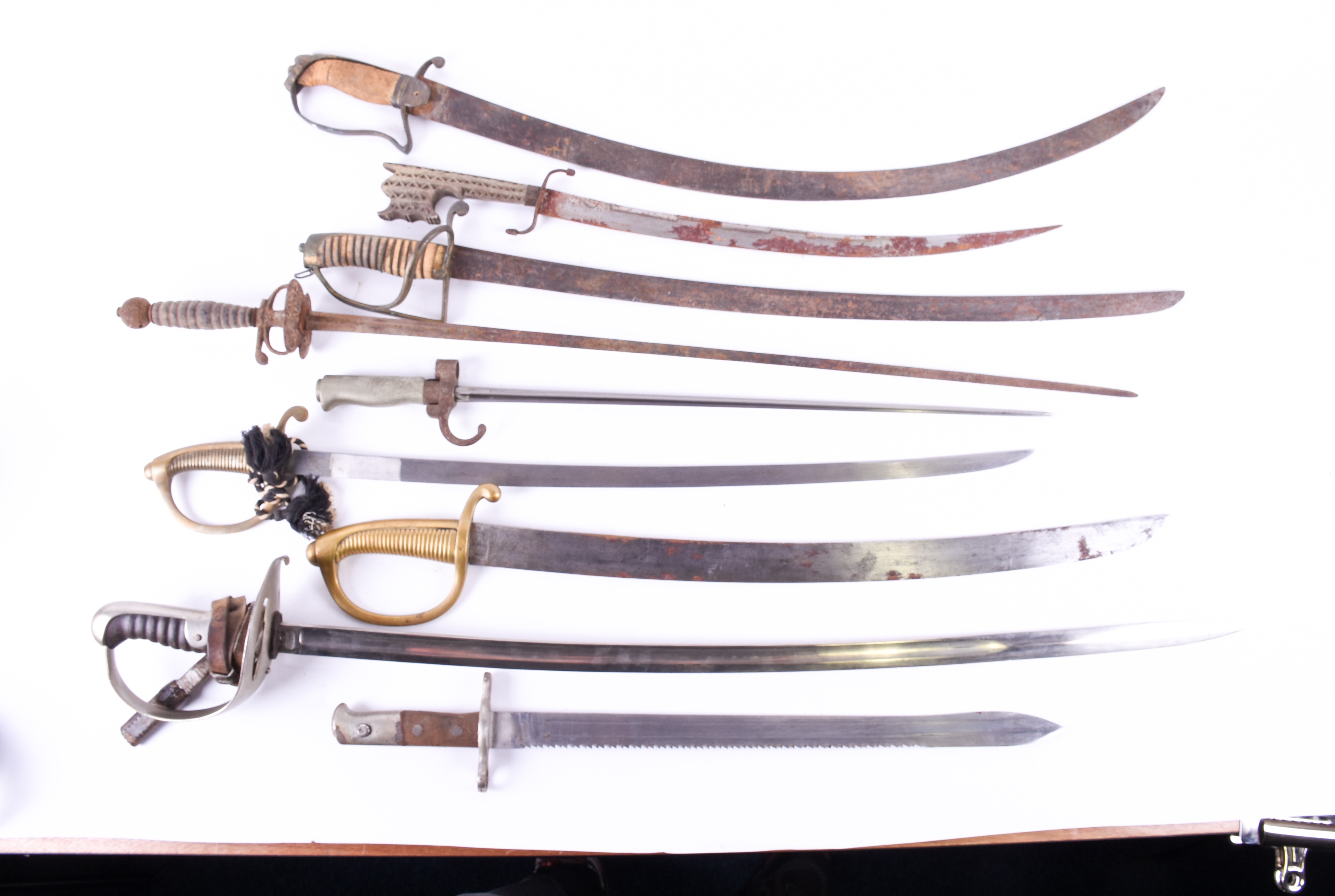 Lot 366 - A Swiss cavalry troopers sword, the ricasso