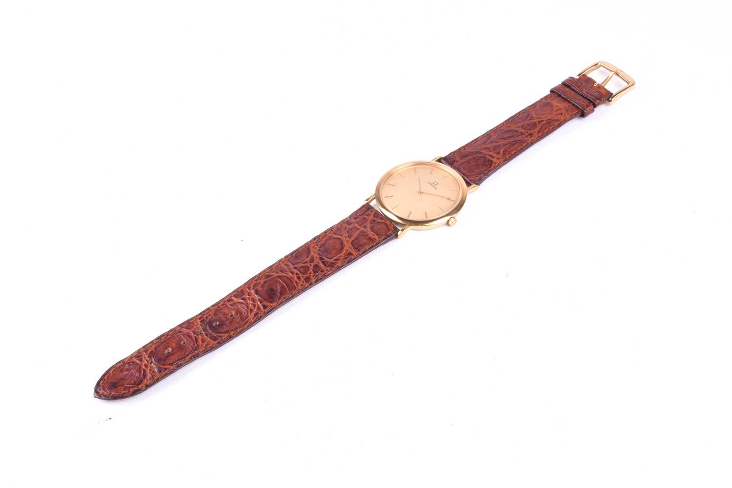 Lot 458 - A gentleman's mixed metal Omega de Ville