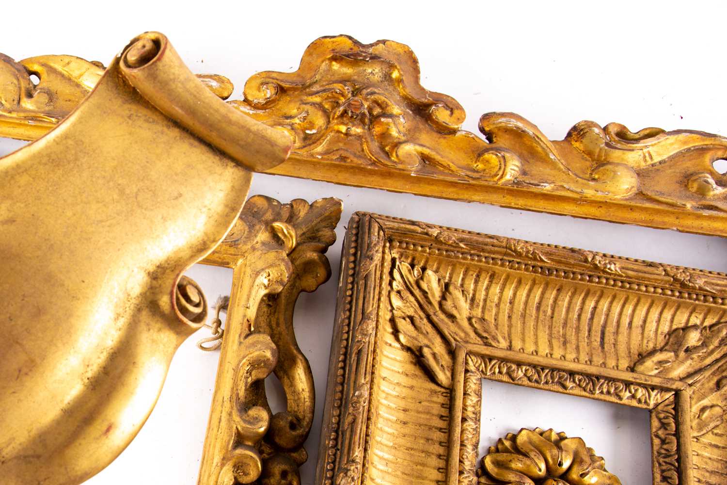 Lot 167 - An early 19th-century rectangular gilt frame,
