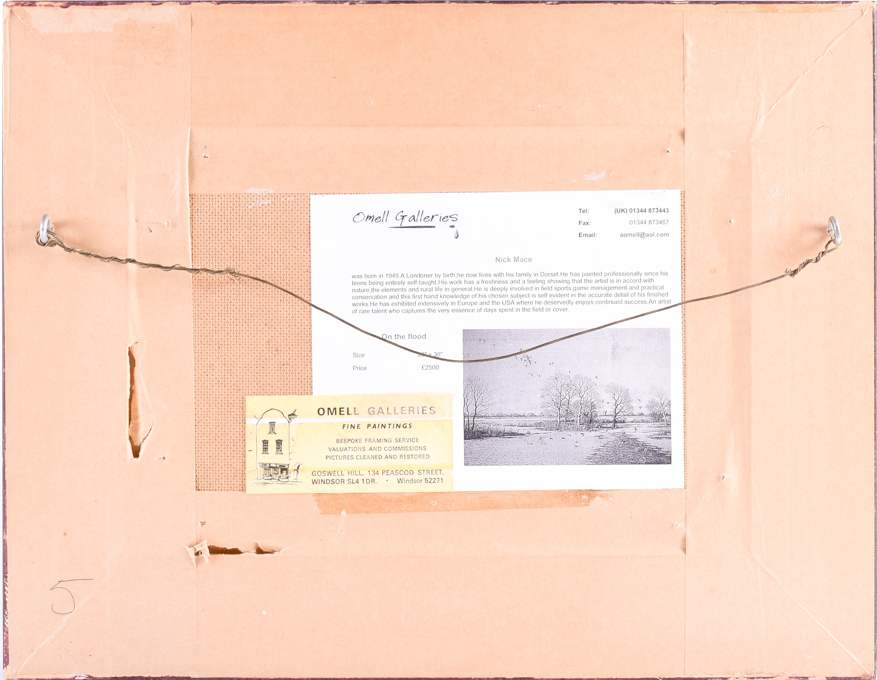 Lot 69 - Nick Mace (b.1949) British, 'On the Flood',