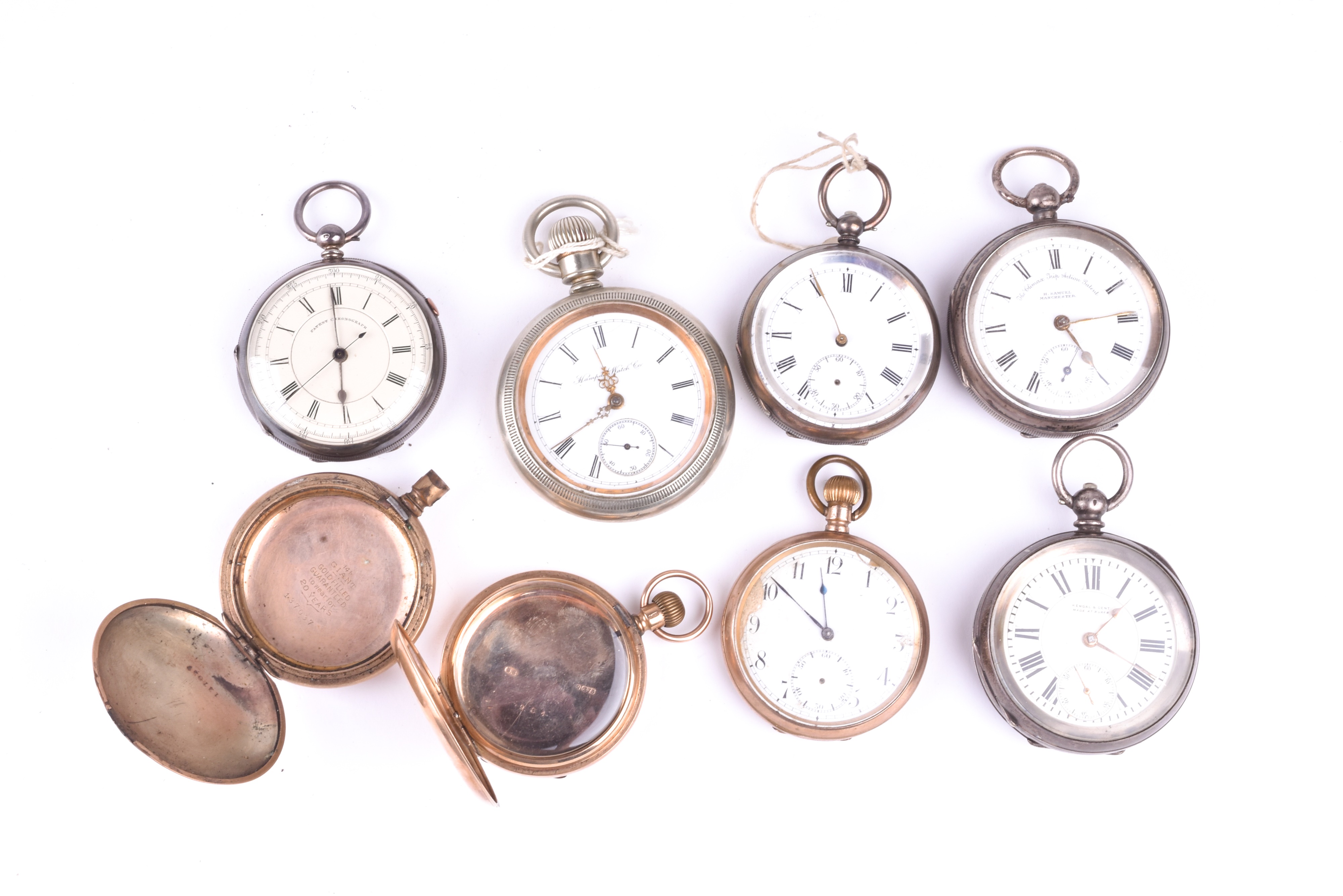 Lot 178 - A group of silver and white metal pocket