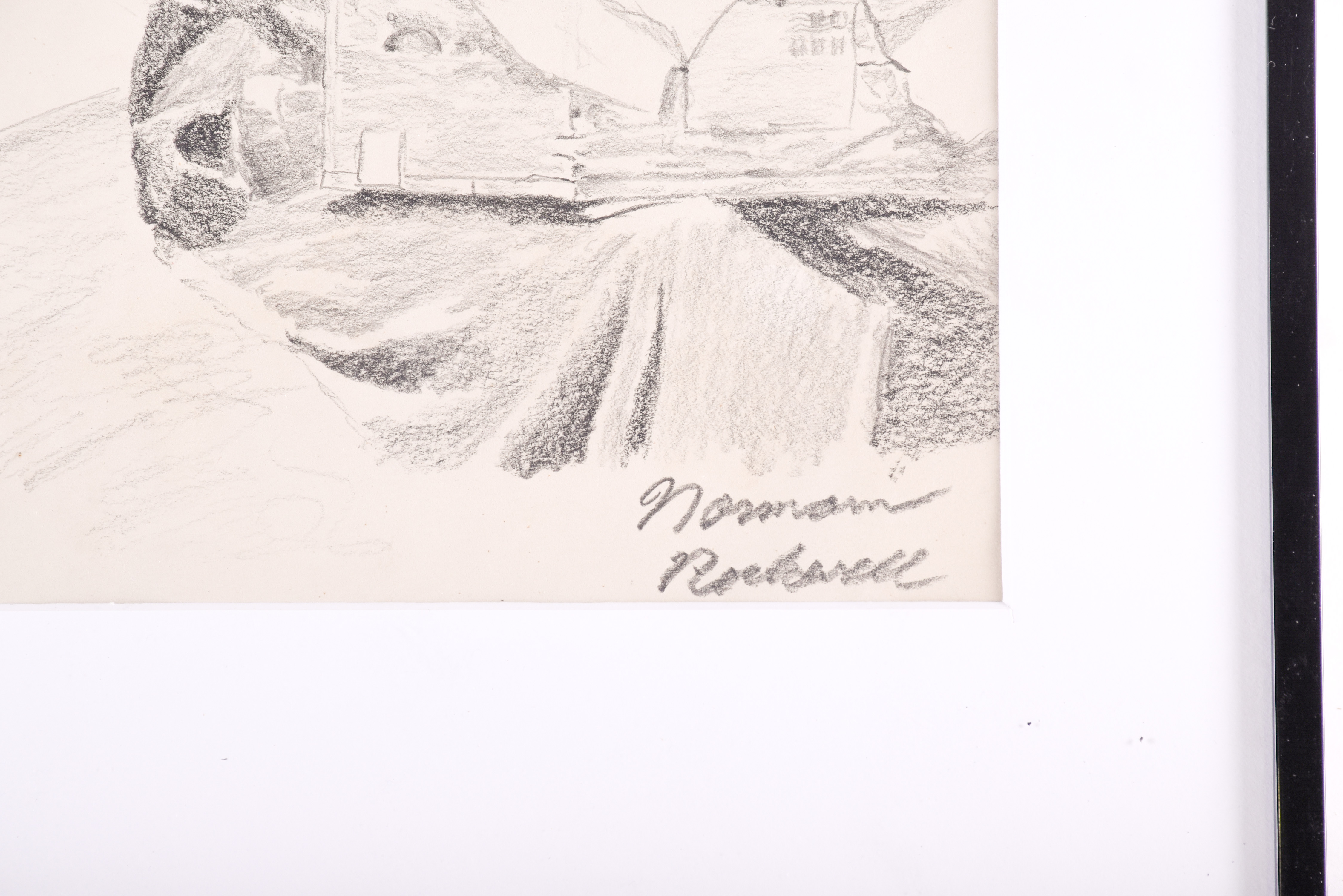 Lot 75 - Norman Rockwell (1894-1978), a pencil drawing