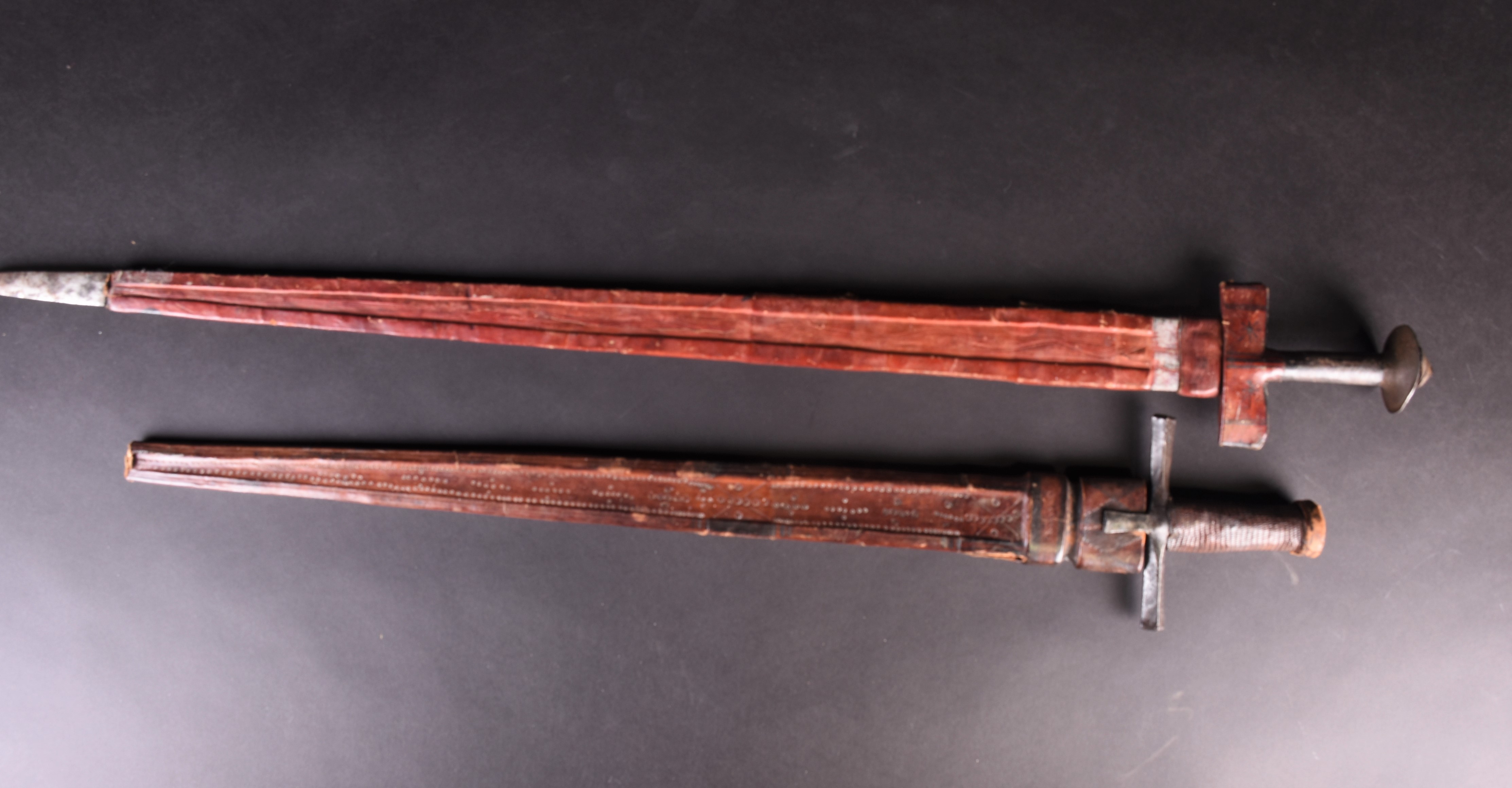 Lot 77 - Two Sudanese Tuareg Takouba swords, the