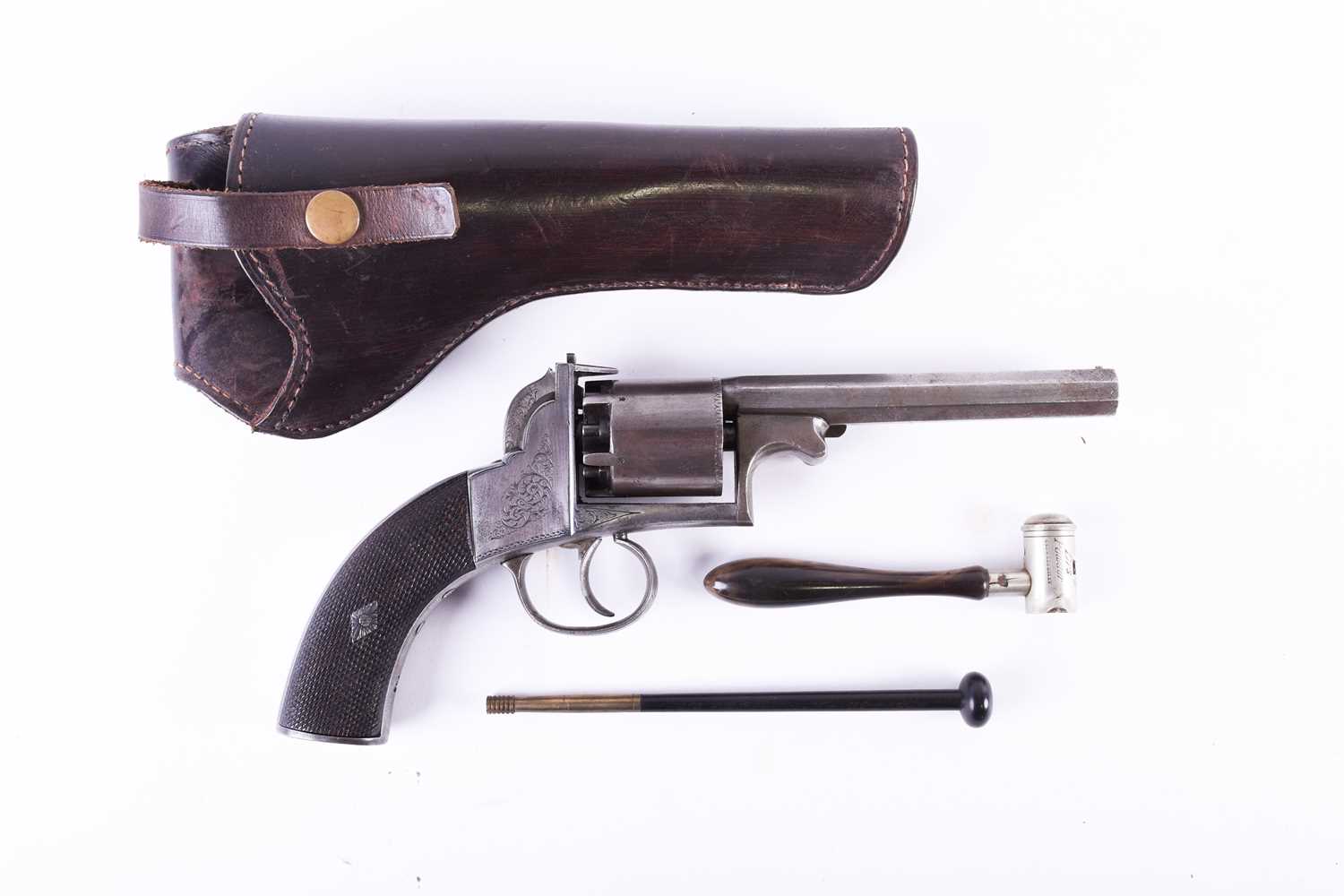 A Webley - Bentley attributed single action open top percussion ...