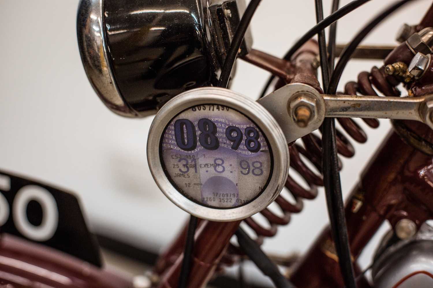 Lot 6 - A 1948 James Autocycle De Luxe, 98cc,