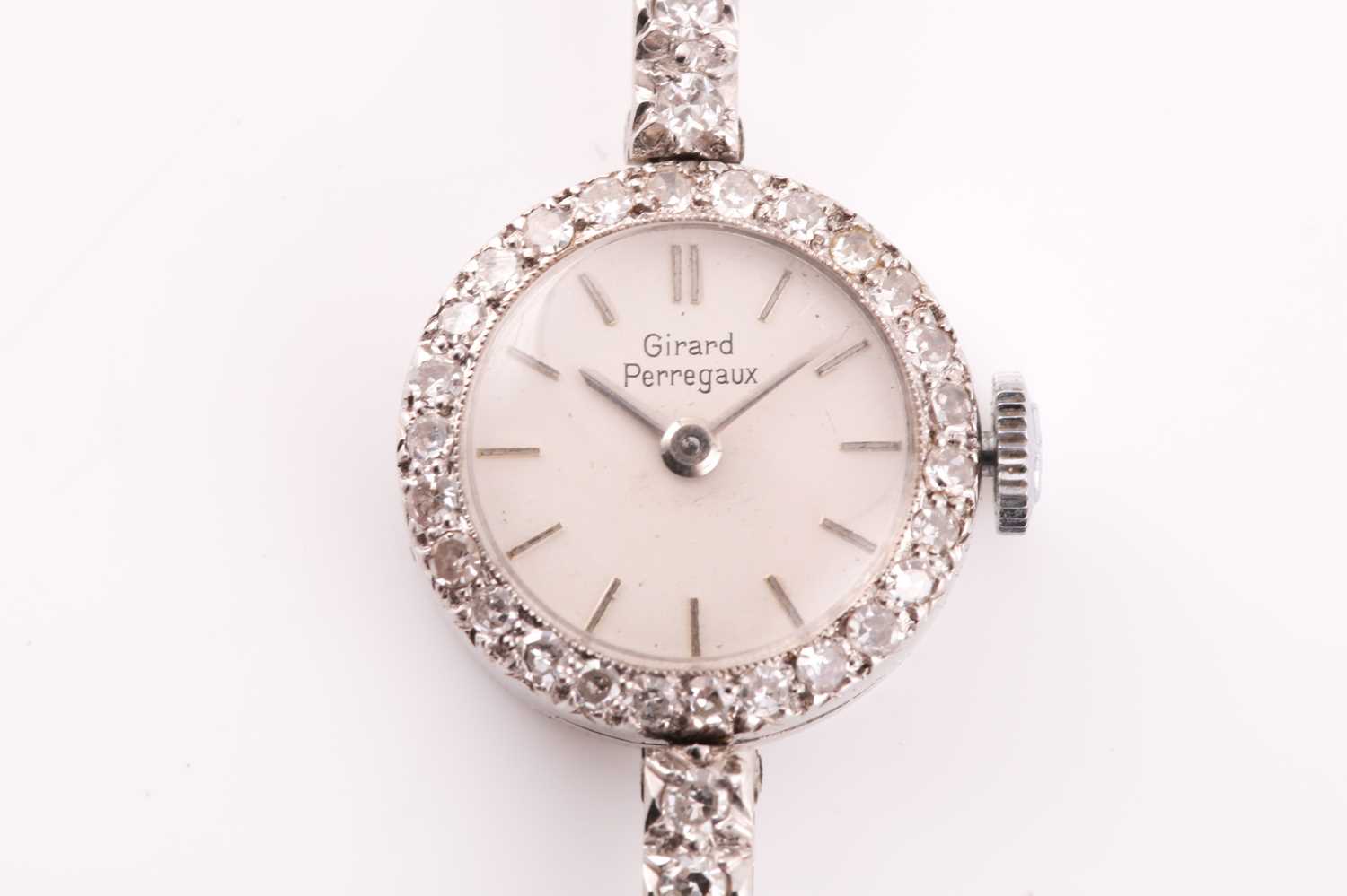 Lot 524 - Girard Perregaux. A lady's diamond cocktail