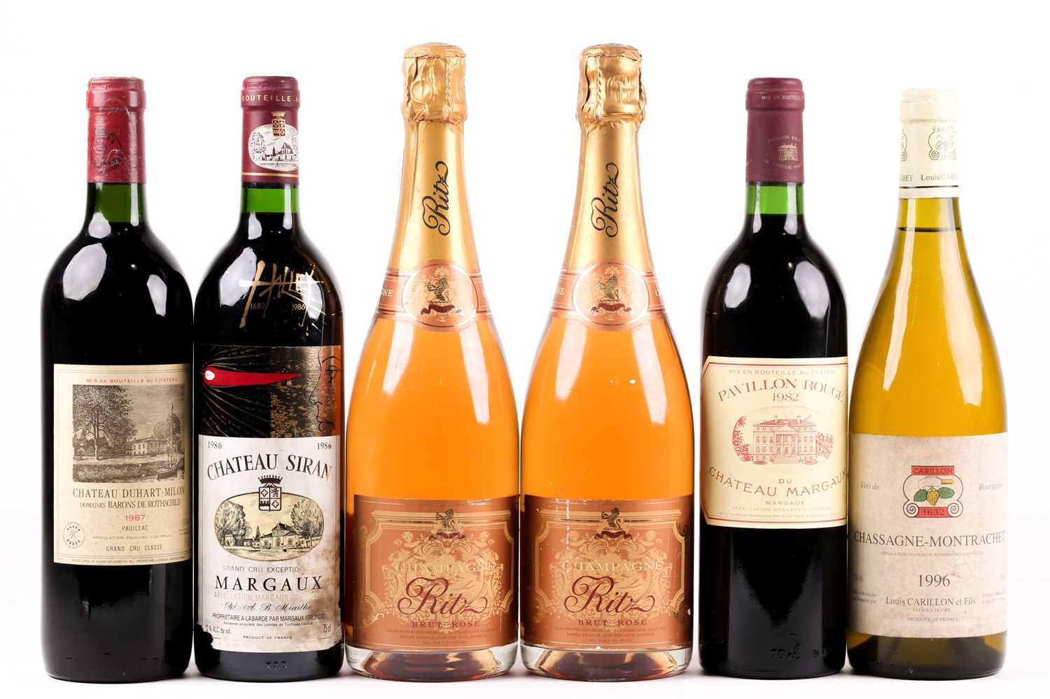 Lot 379 - Two bottles of Ritz Brut Rosé Champagne,