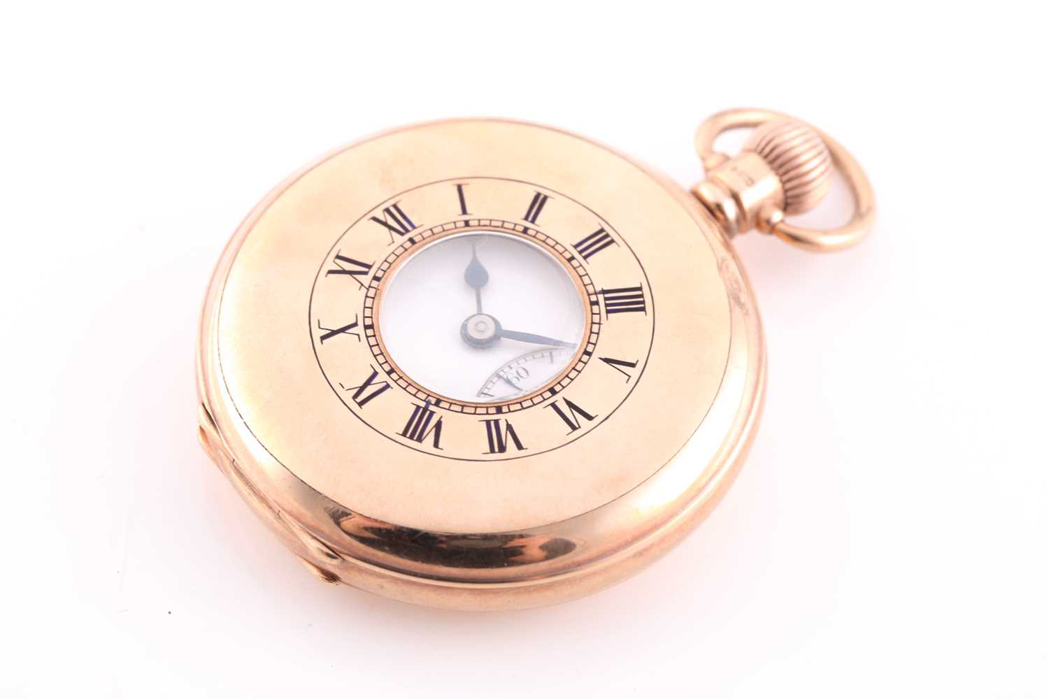 Lot 531 - A 9ct yellow gold cased half hunter pocket