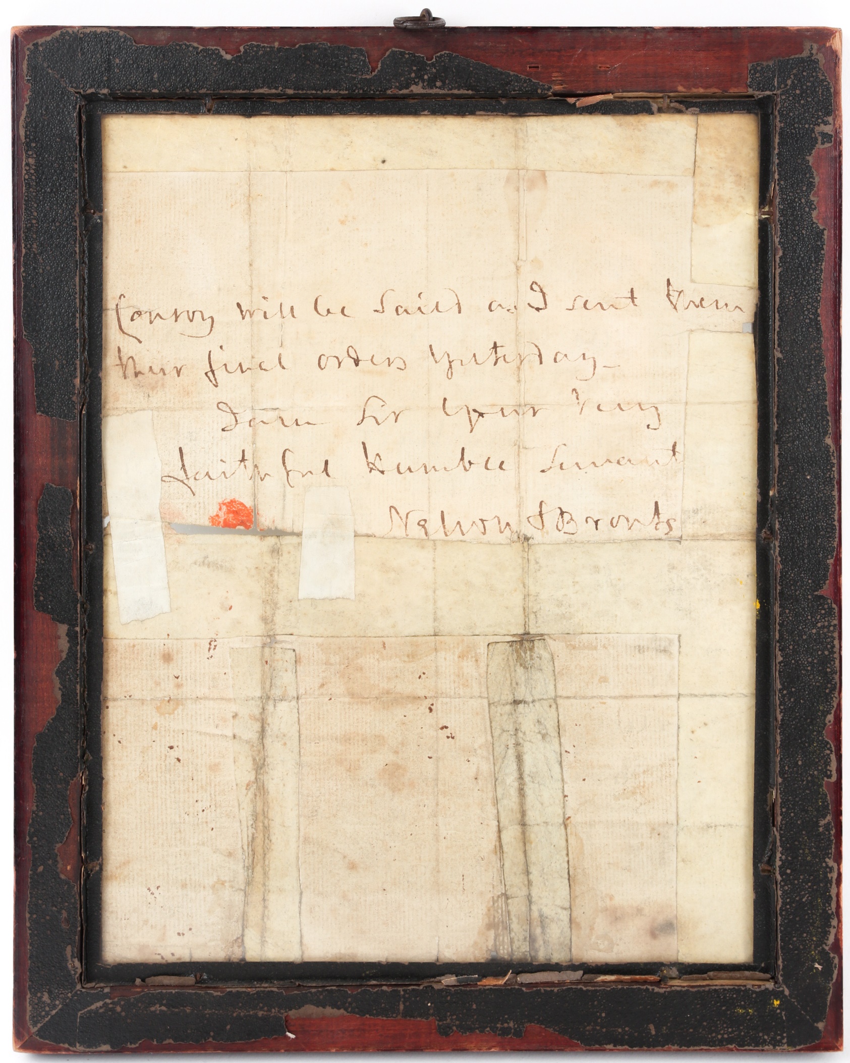Lot 346 - An original letter from Viscount Horatio