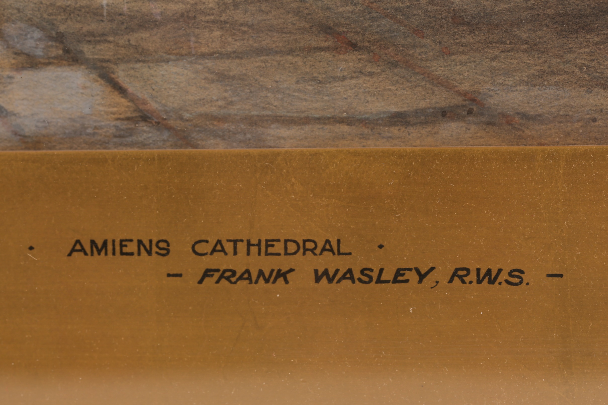 Lot 4 - Frank Wasley RWS (1848-1934), 'Amiens