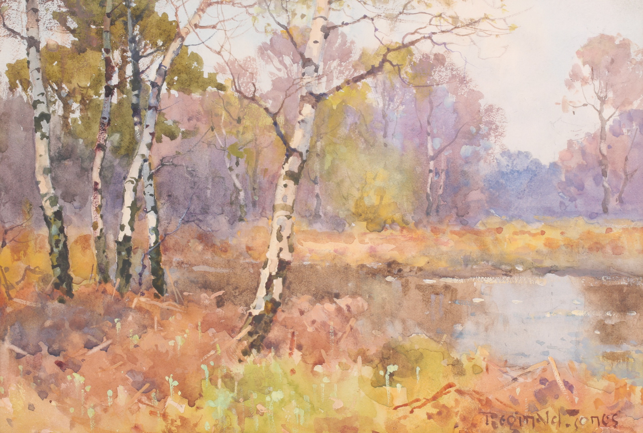 Lot 70 - Reginald T Jones, (1857-1920), a scene of