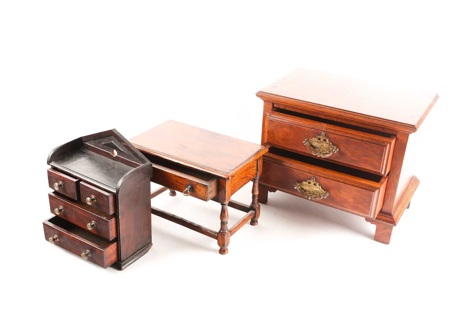 Lot 488 - A Victorian apprentice piece chest of