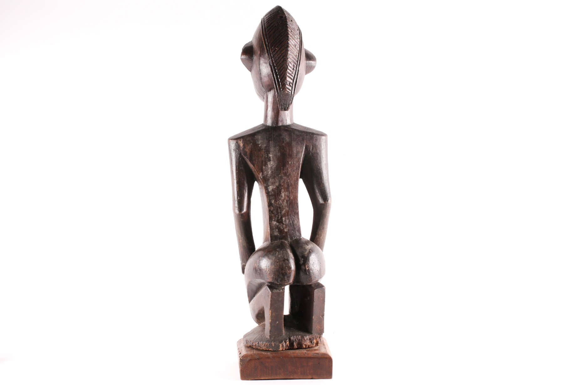 Lot 247 - A Baule kneeling female figure, Blolo Bla,