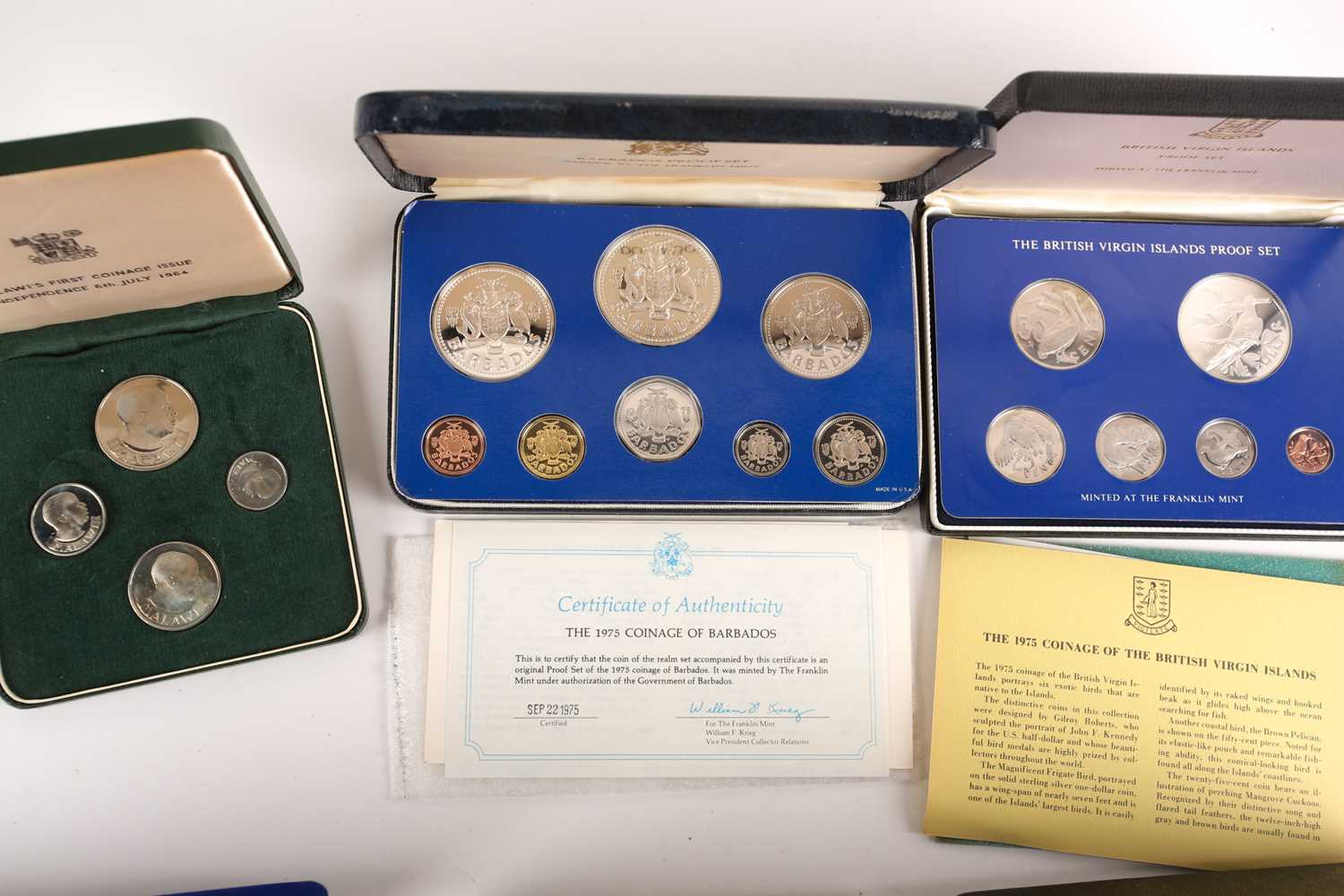 Lot 322 - Silver proof & proof coin sets, comprising