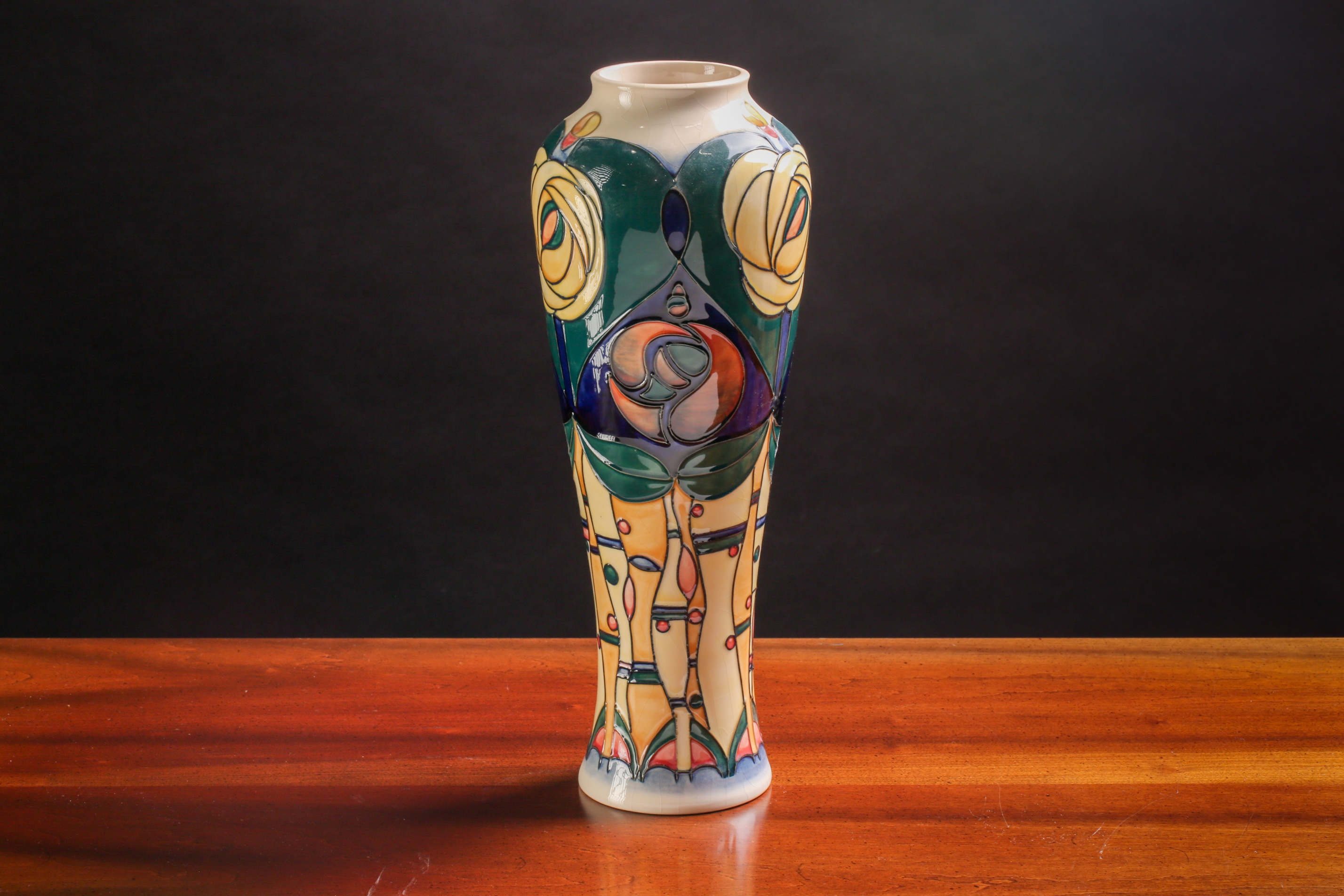 Lot 150 - A Moorcroft tall vase of inverted baluster