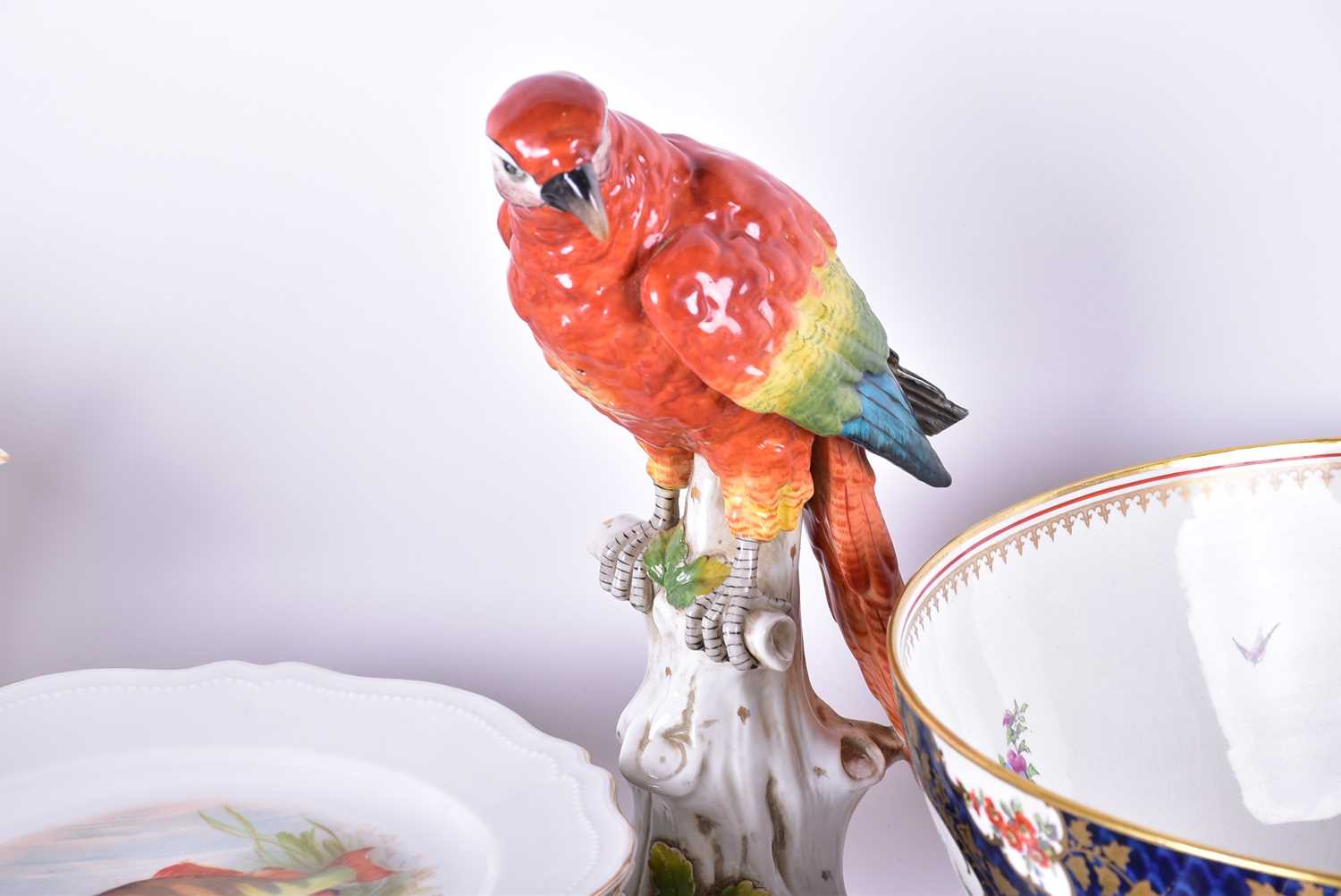 Lot 138 - A large probably Booths pottery blue scale