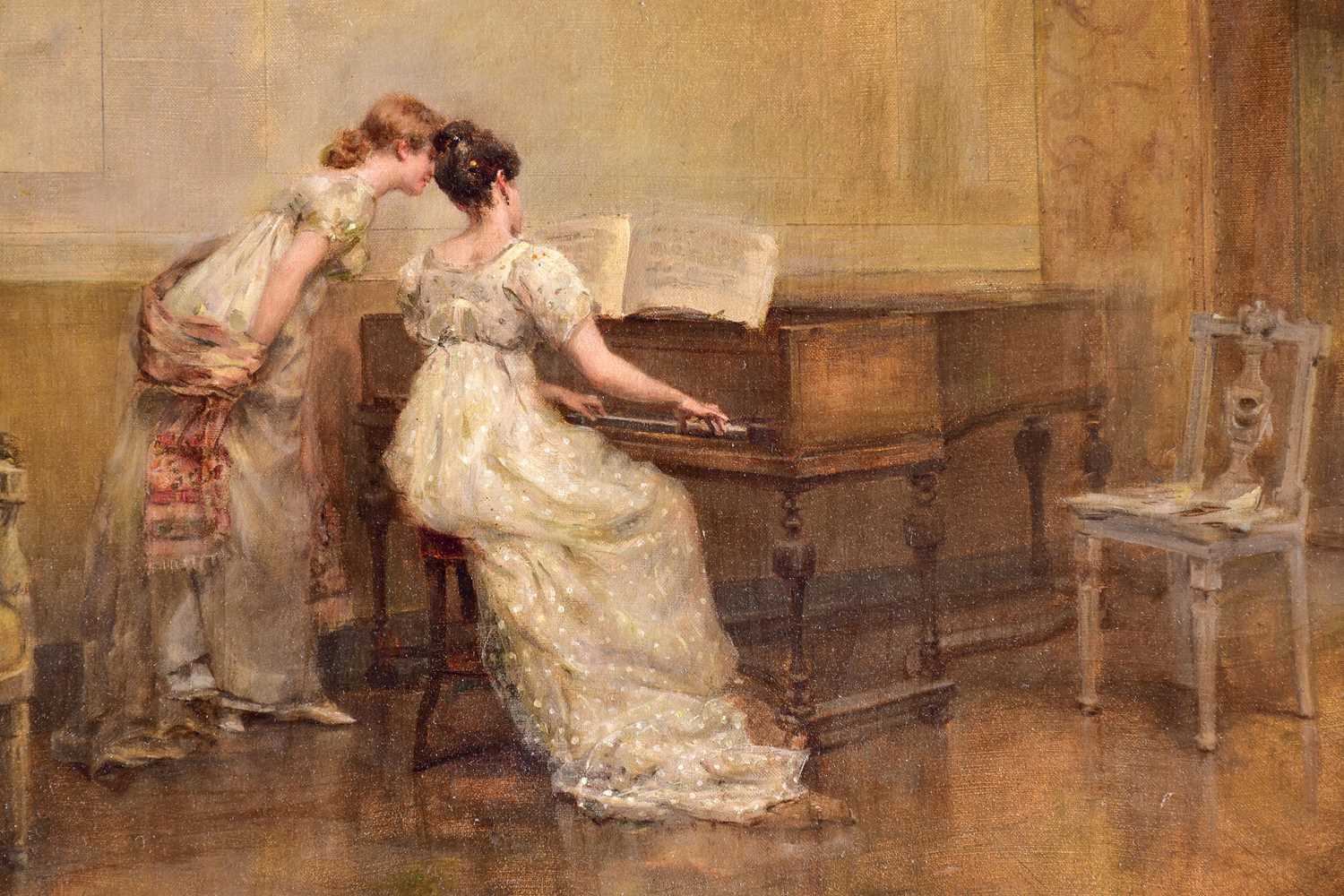 Lot 99 - Albert Ludovici (1852-1932), two ladies at a