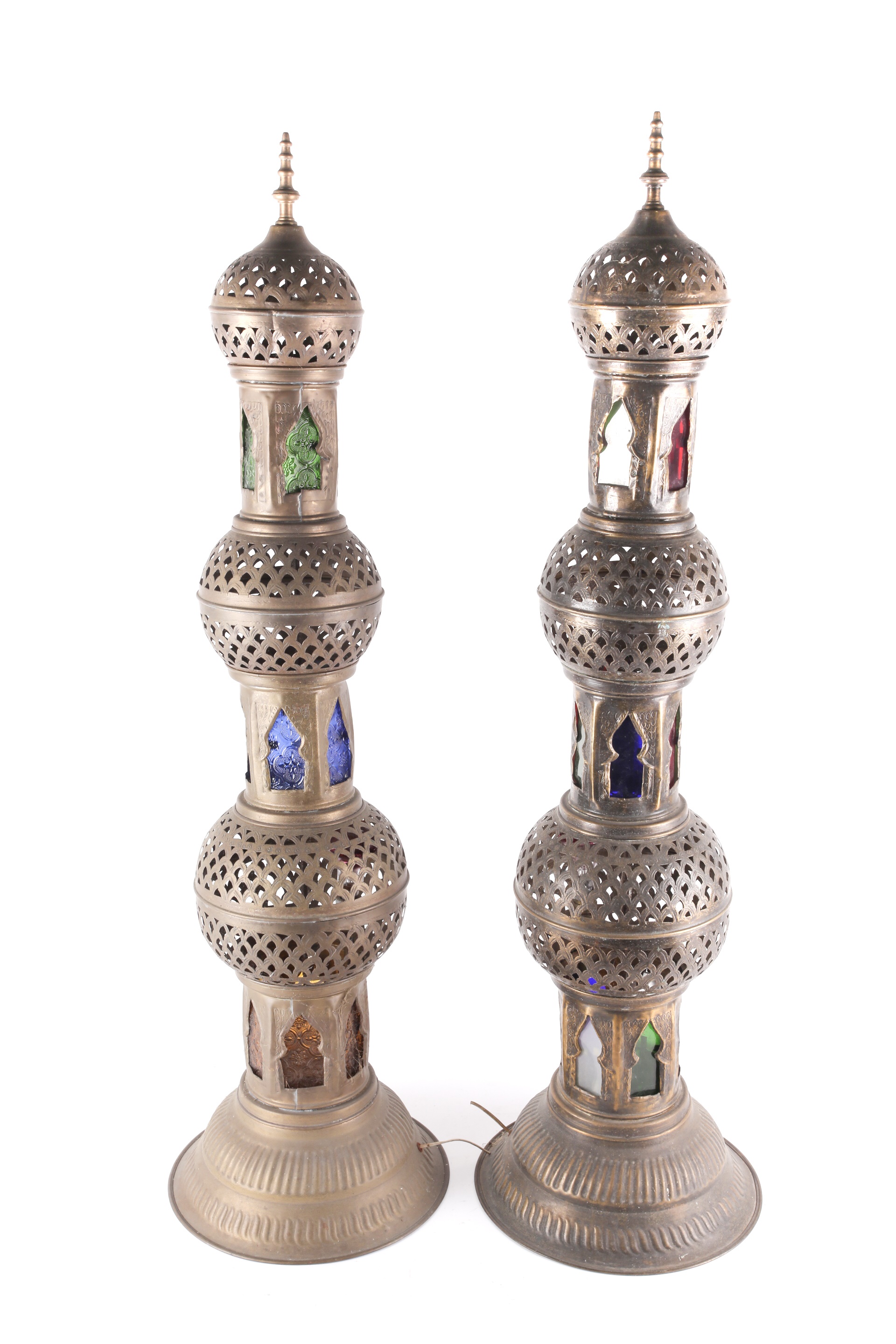 Lot 38 - A pair of Middle eastern floor-standing
