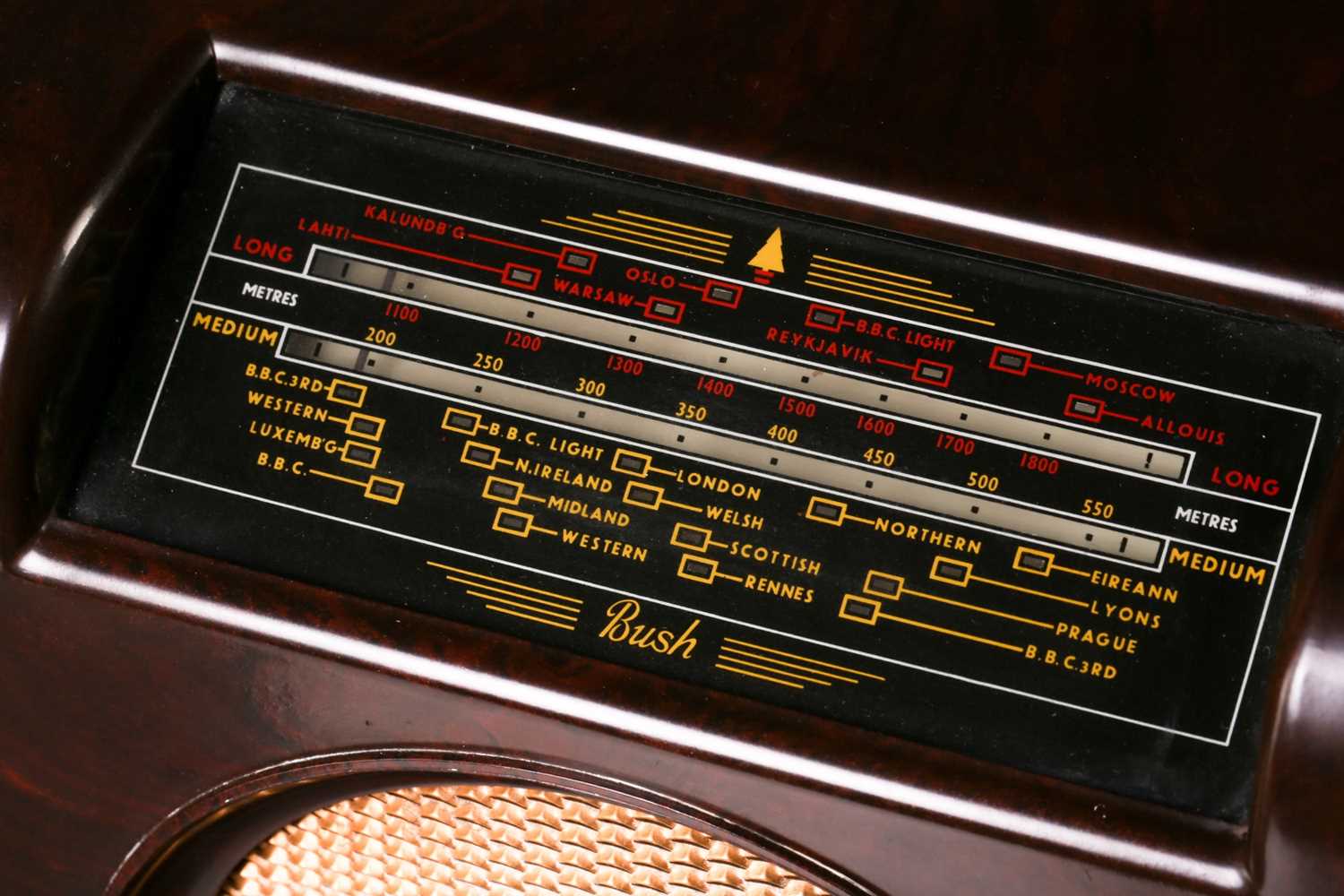 Lot 232 - A Bush DAC 90 A vintage valve radio, circa