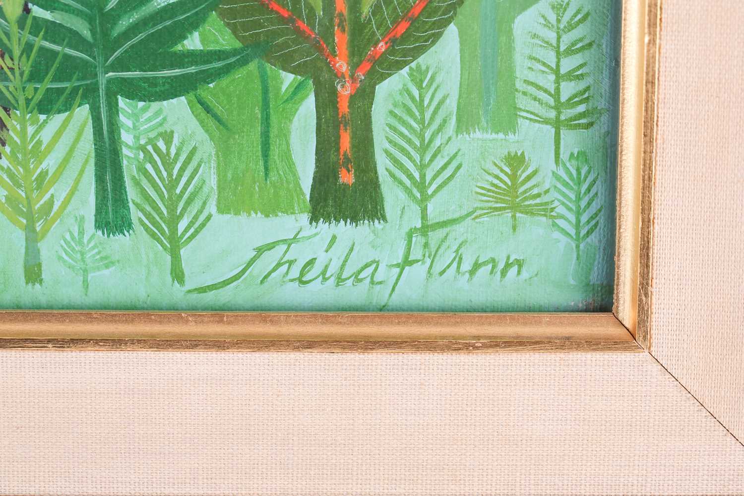 Lot 70 - Sheila Flinn (b.1929), Tabby Cat, oil on