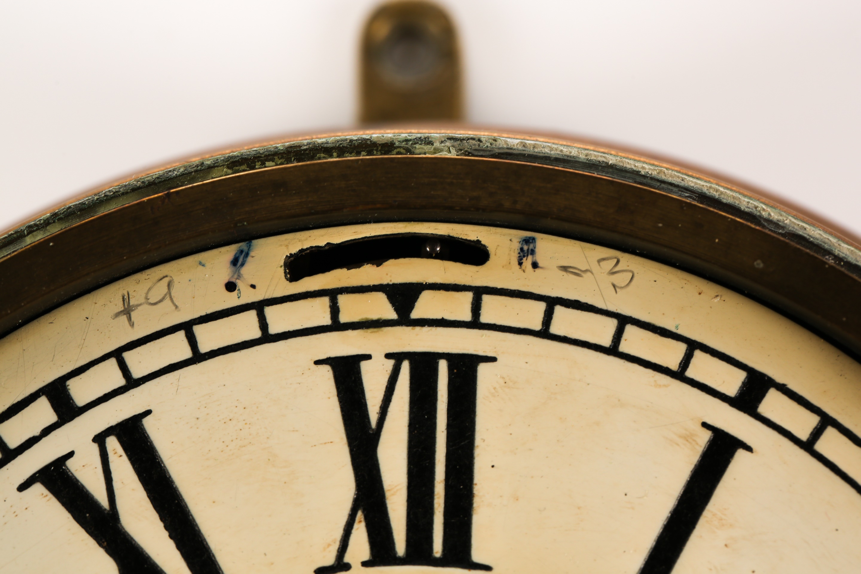 Lot 419 - A rare Imperial German Navy bulkhead clock,