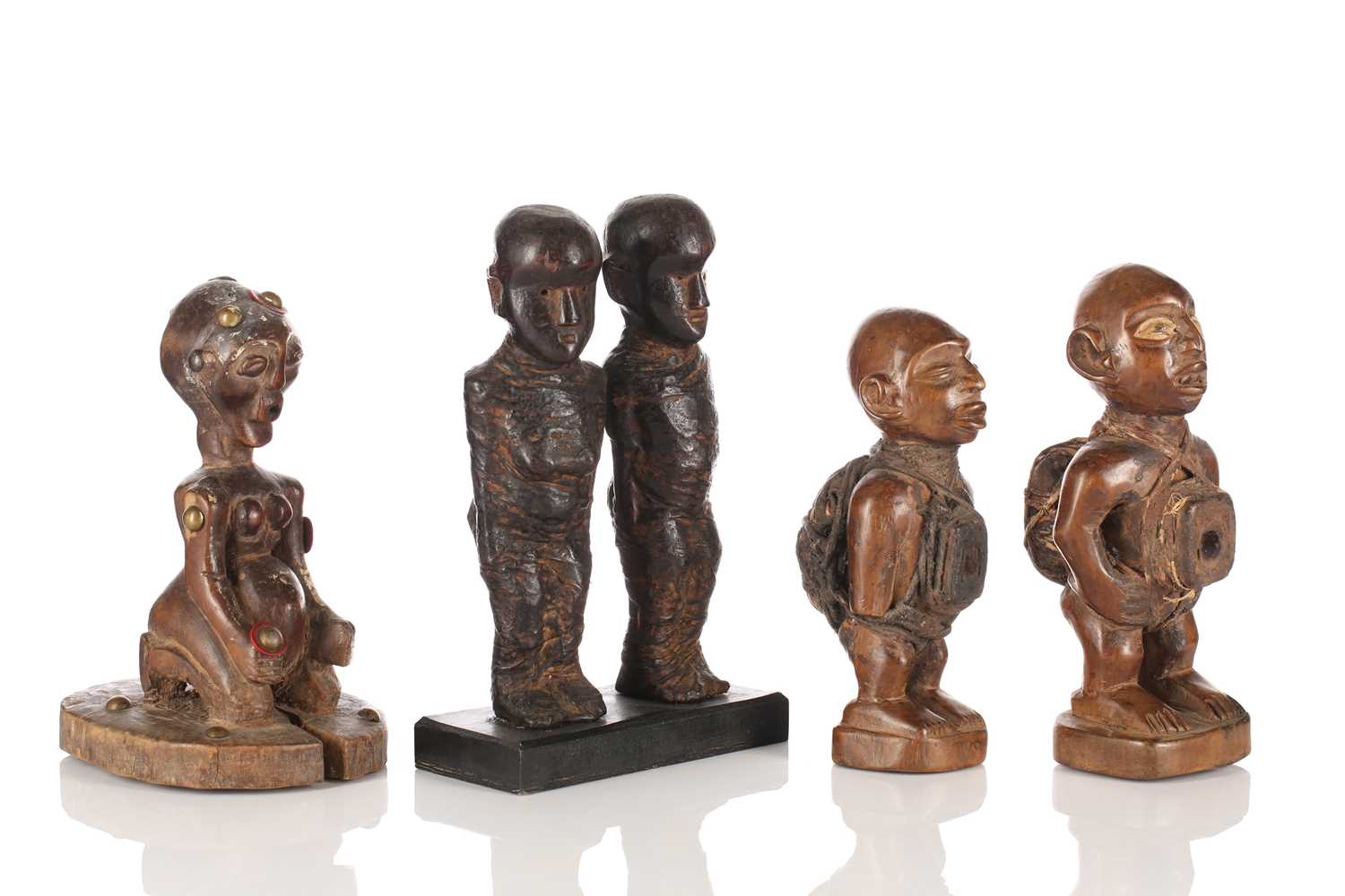 Lot 202 - Two Kongo power figures, Nkisi, Democratic