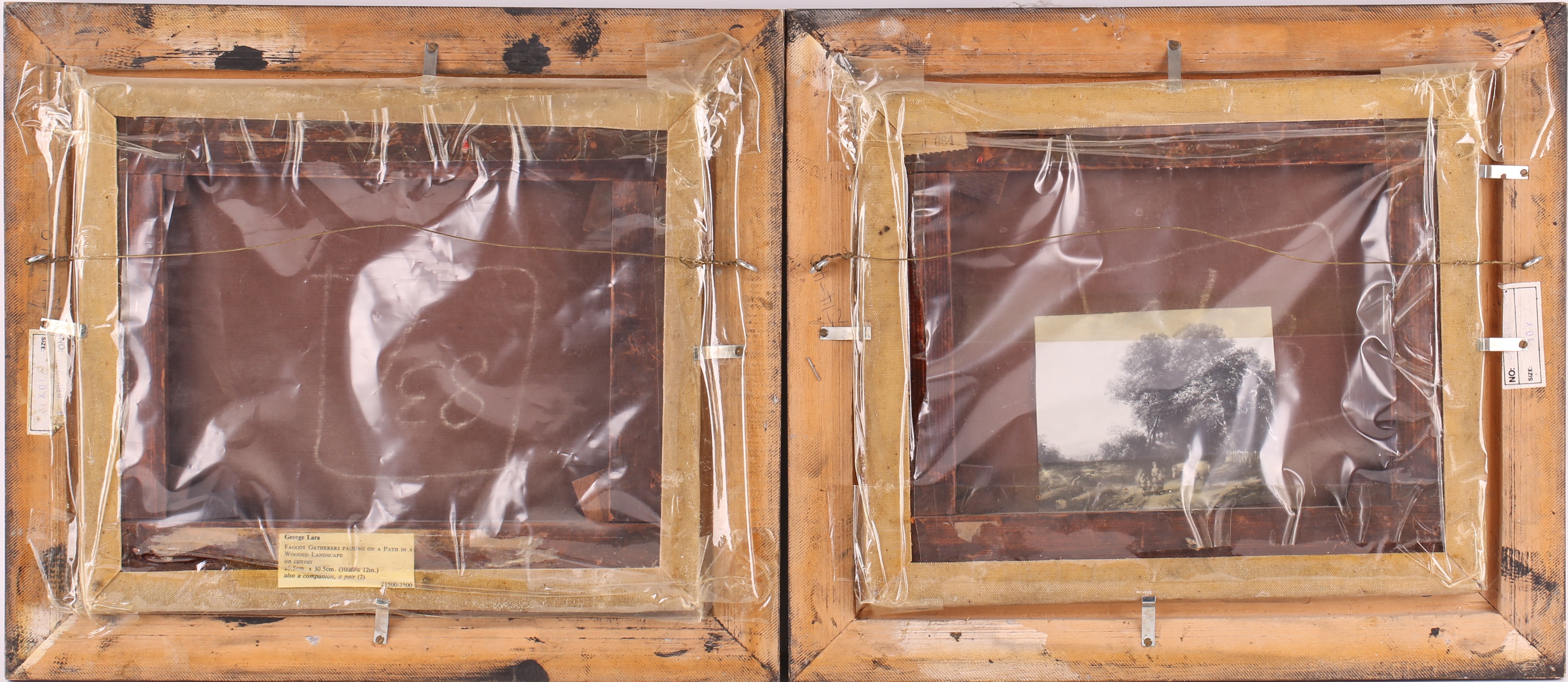 Lot 54 - George Lara (act.1840-1880), two rural