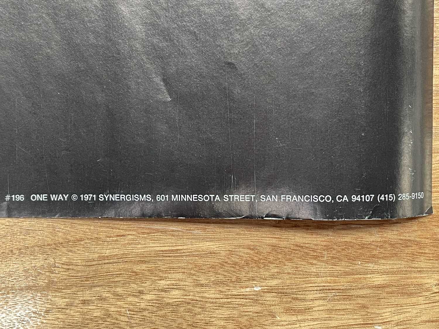 Lot 21 - A vintage, Black Power Movement poster, 'One