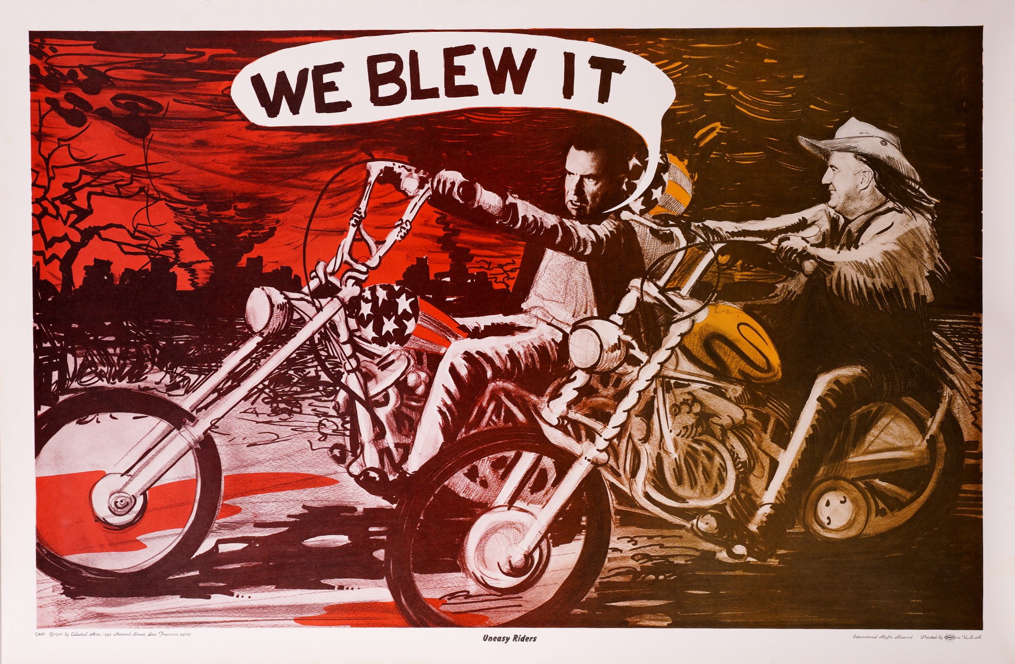 Lot 72 - 'Uneasy Riders', and original American