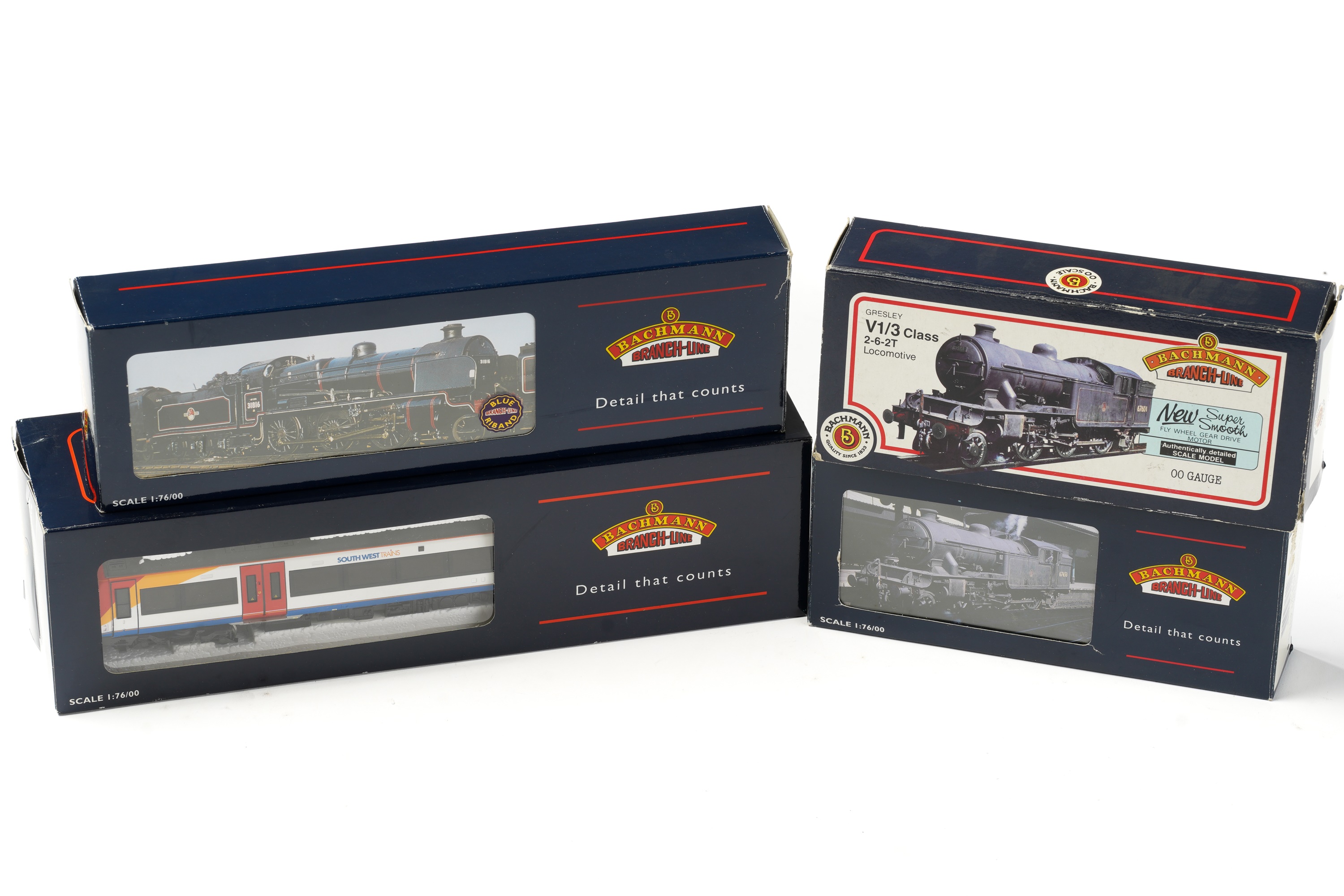 Lot 320 - Four boxed Bachmann model railway
