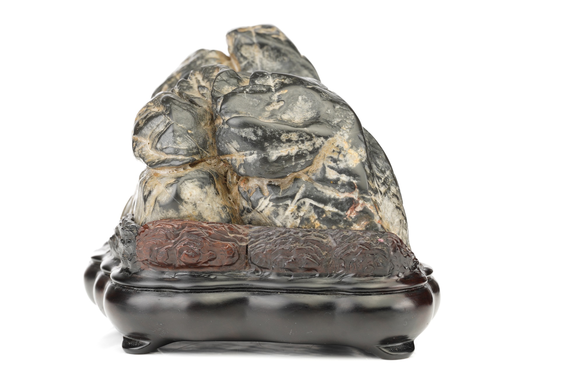 Lot 175 - A Chinese scholars rock, of zoomorphic form