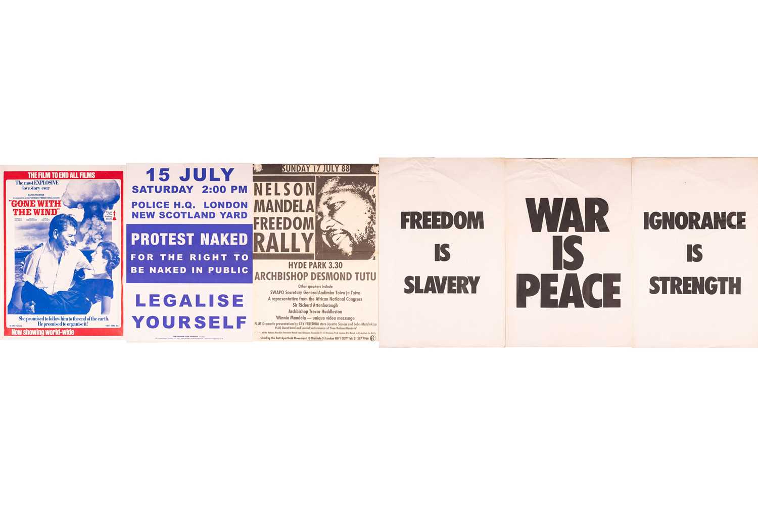 Lot 194 - Six original posters of political interest,