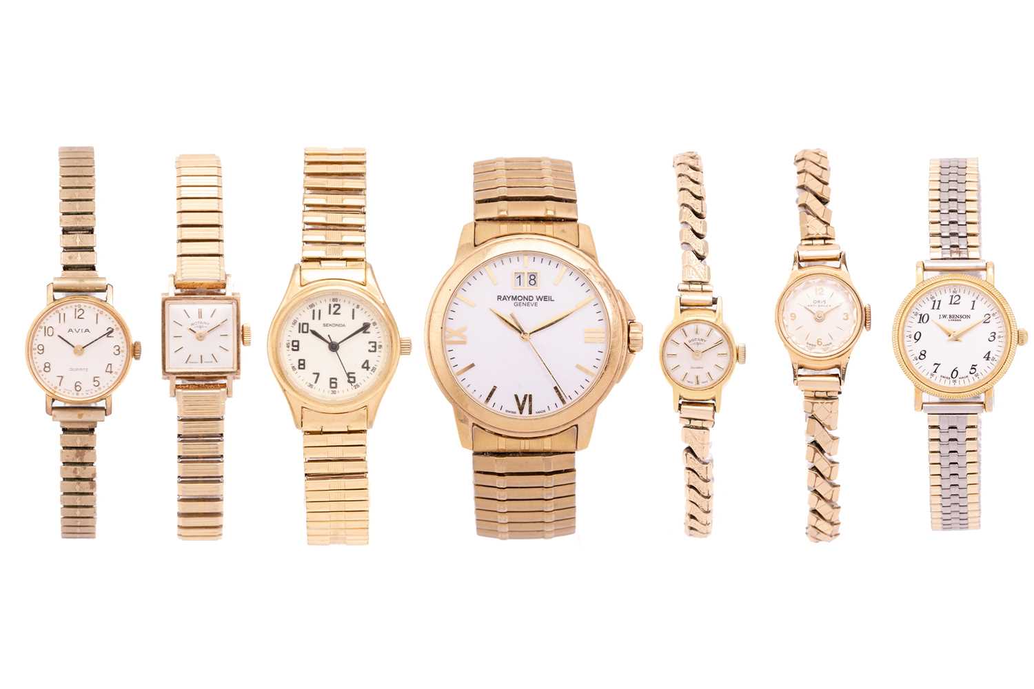Lot 392 - A collection of seven watches including a