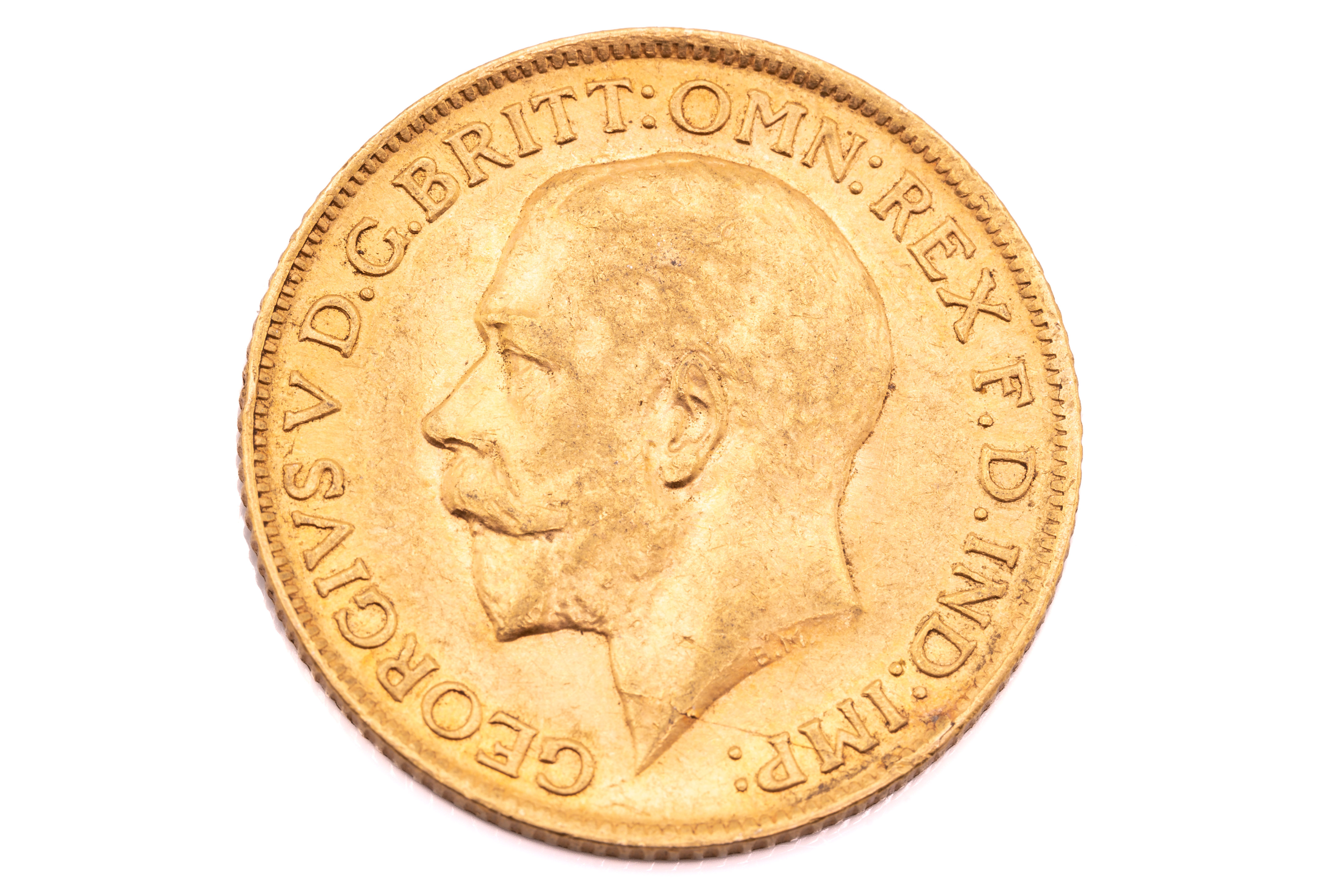 Lot 157 - A George V sovereign, dated 1913.