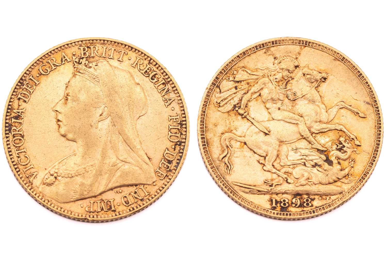 Lot 193 - A Victorian sovereign, dated 1898.