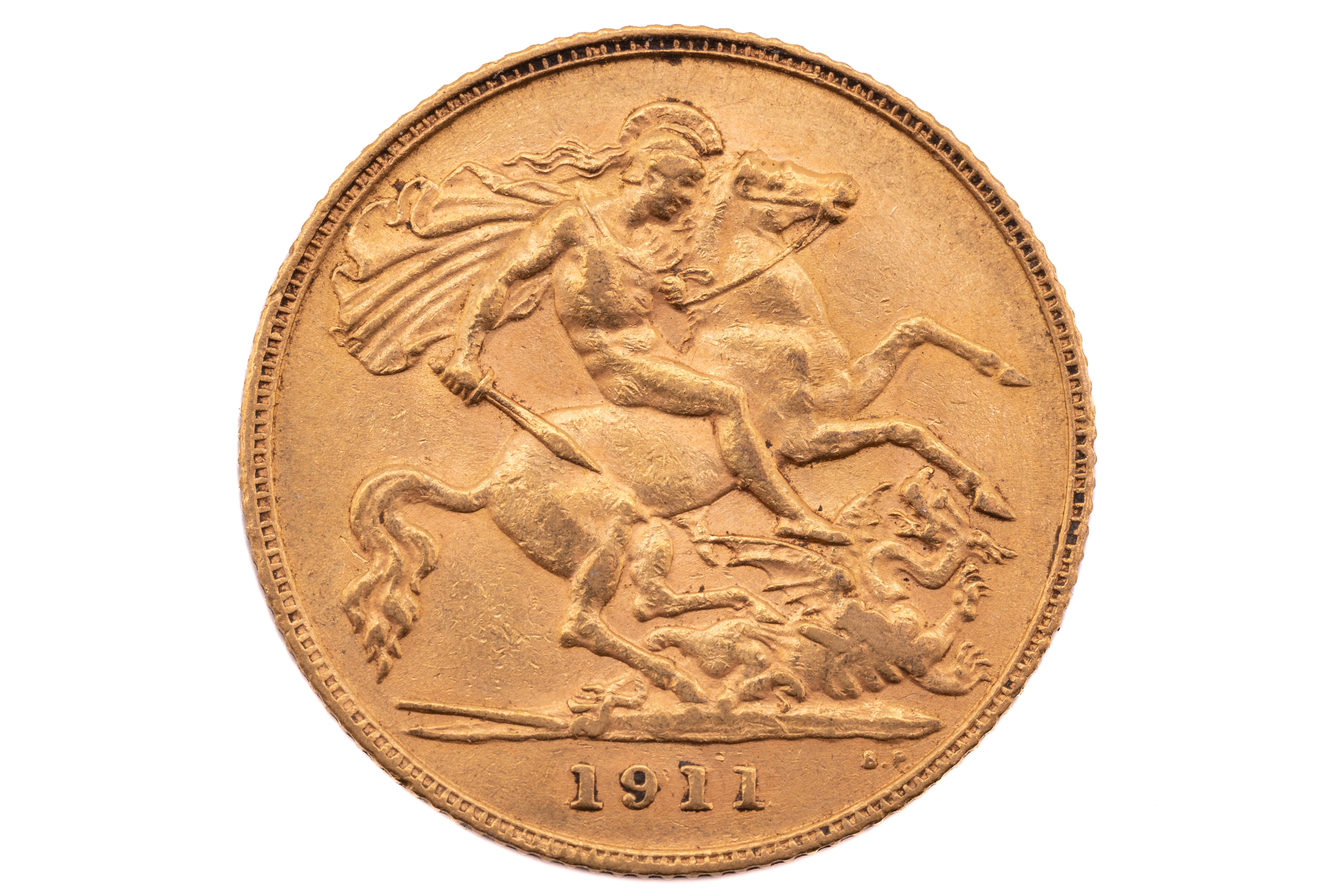 Lot 172 - A George V half sovereign, dated 1911.