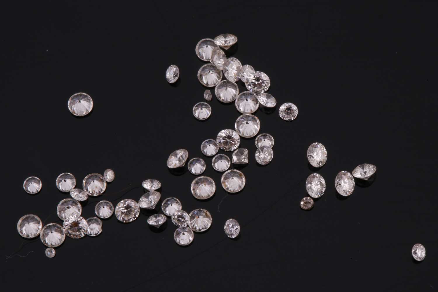 Lot 249 - 1.92ct Melee parcel of loose diamonds