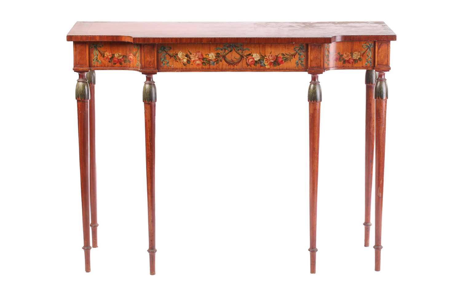 Lot 97 - An Edwardian 'Sheraton Revival' breakfront