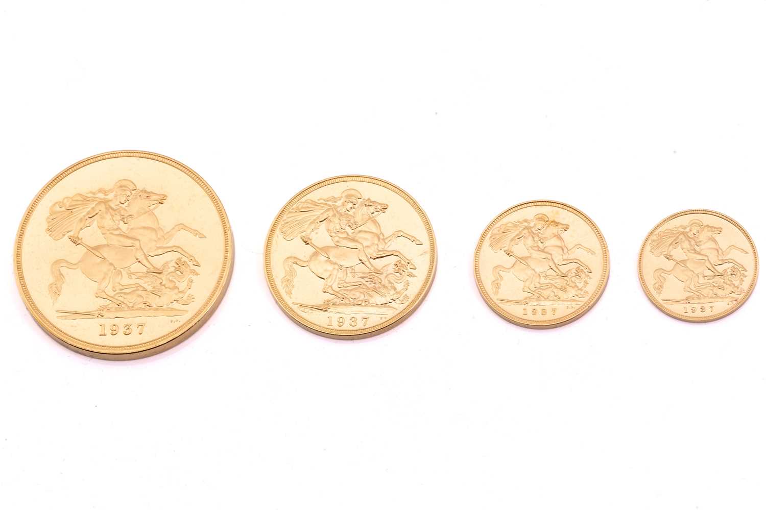 Lot 170 - A 1937 King George VI Sovereign Set,